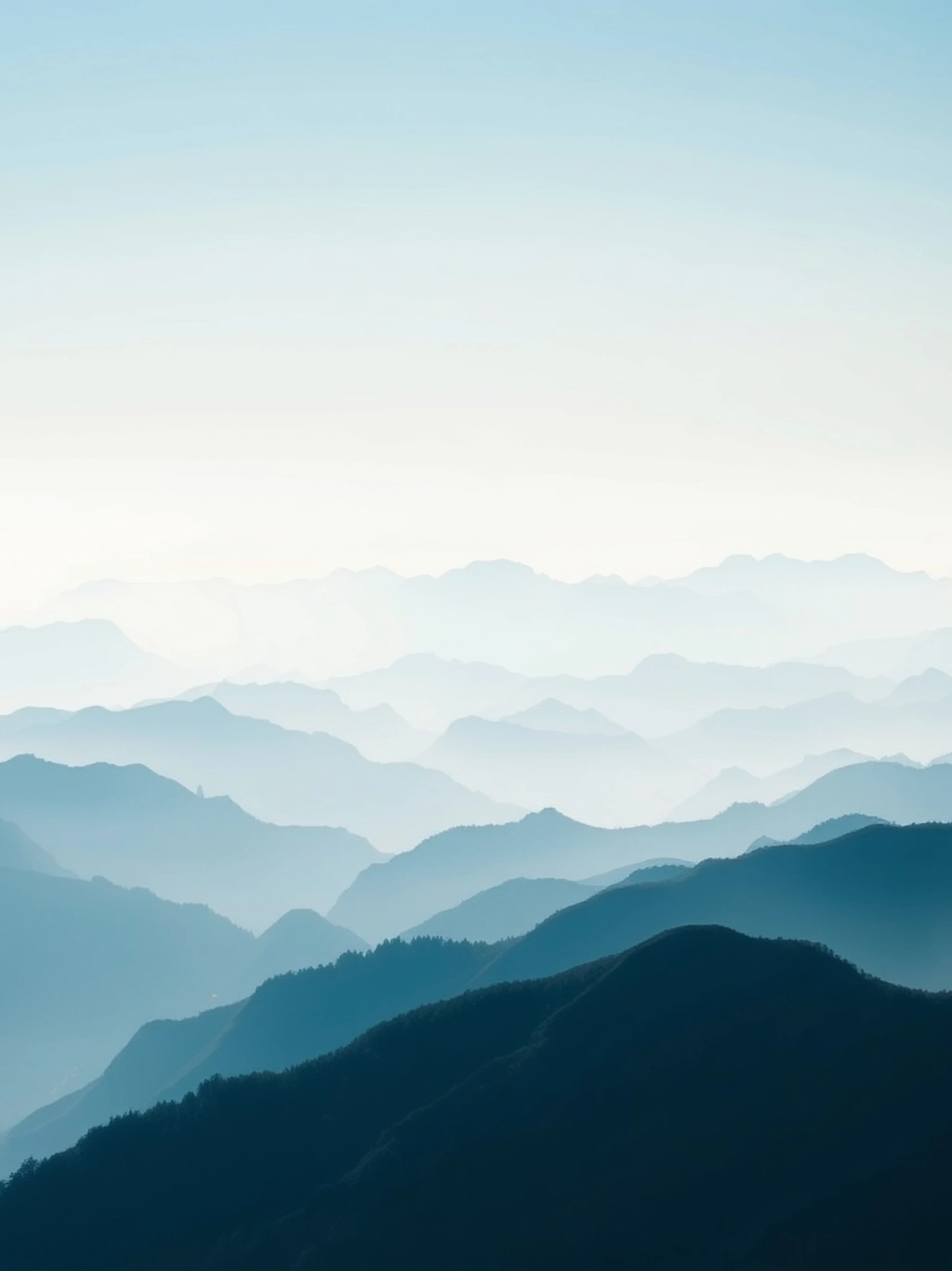 A Of Mountain And Fog, With Depth Effect For Apple iOS 26 — Free iPad ...