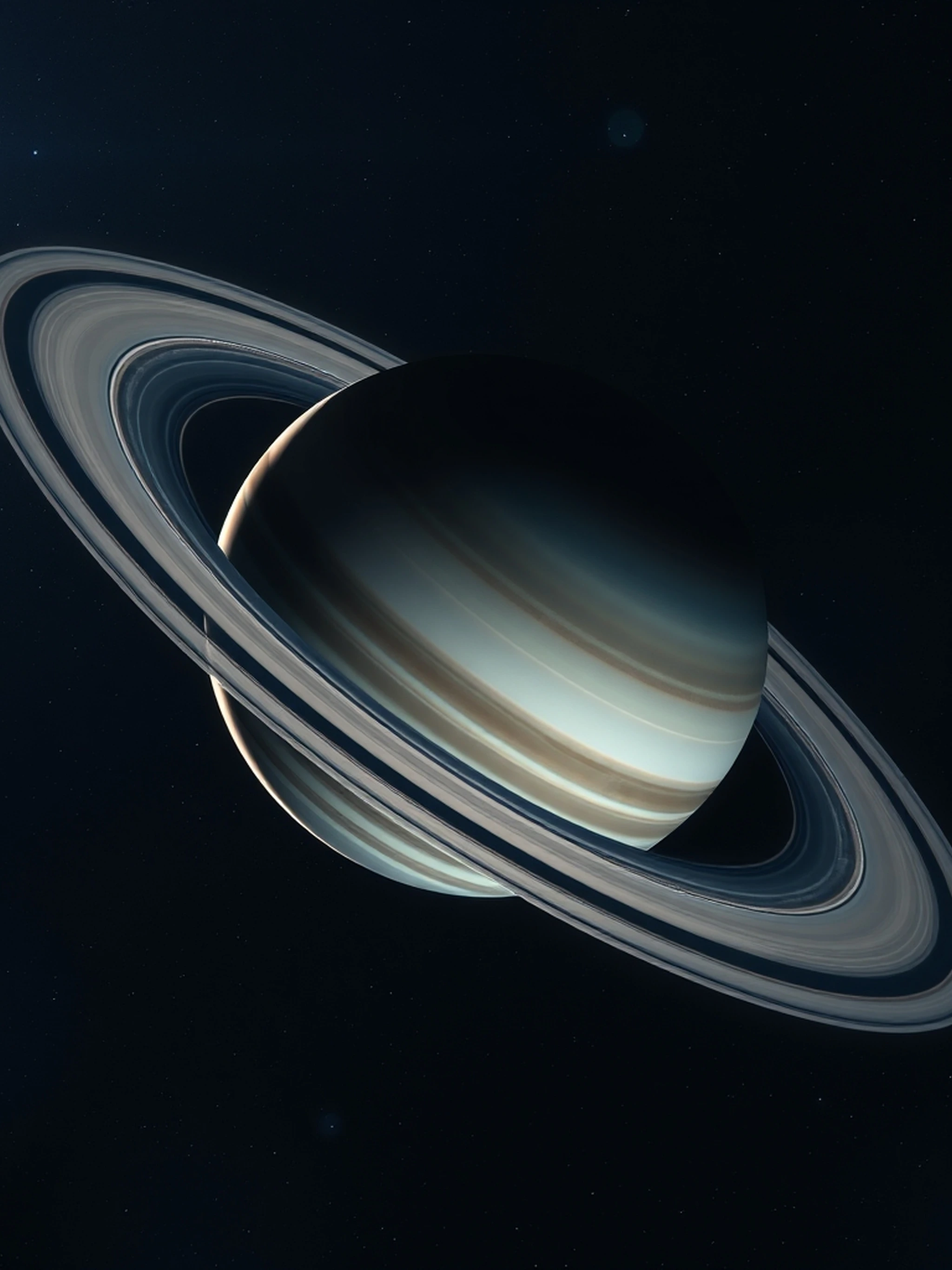 Saturn Space Photo Real Rings Trough Planet — Free iPad Wallpaper (4K ...
