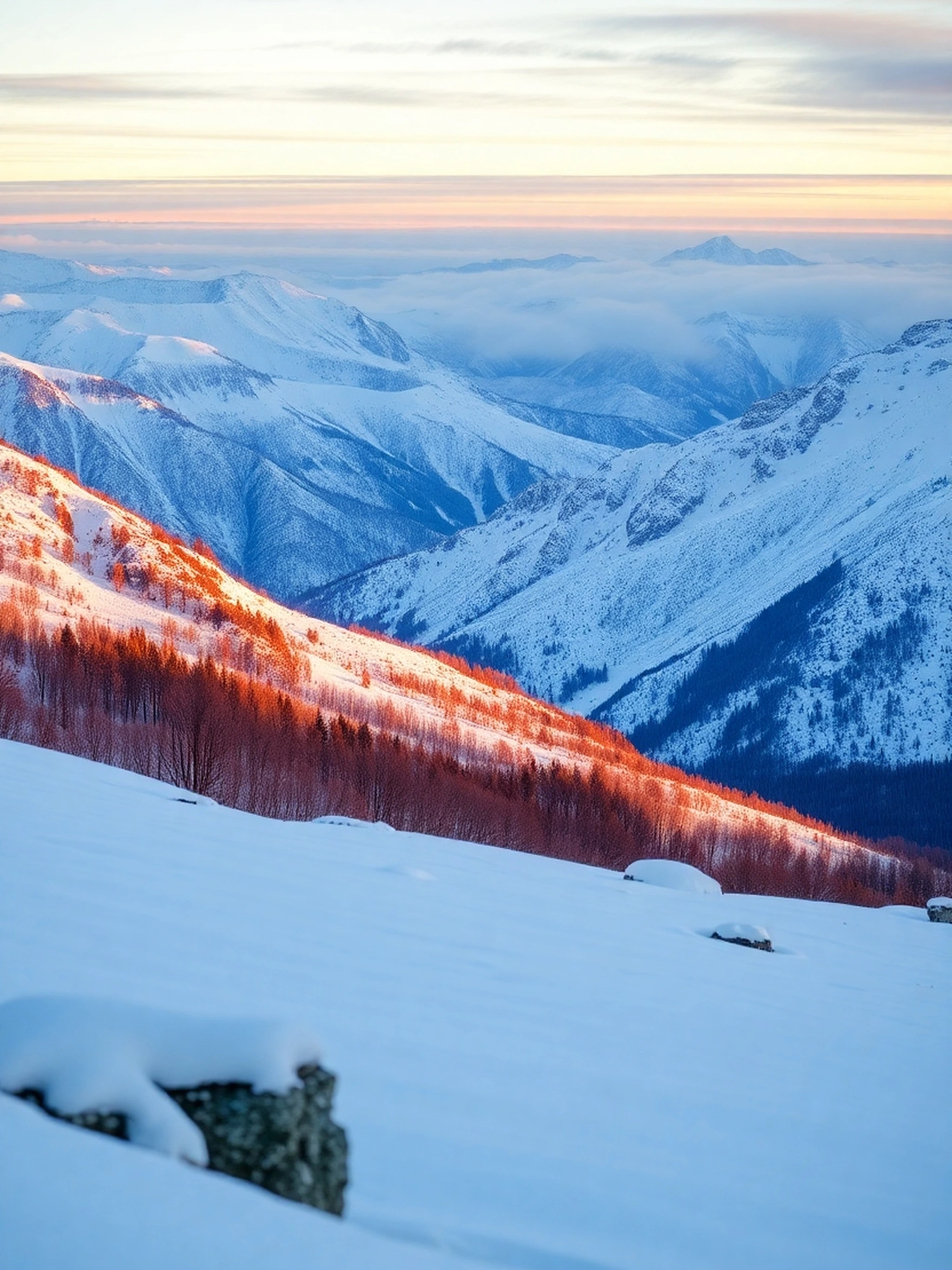 Snowy Mountains Light Blue Nature Scenery — Free iPad Wallpaper (4K/HD ...