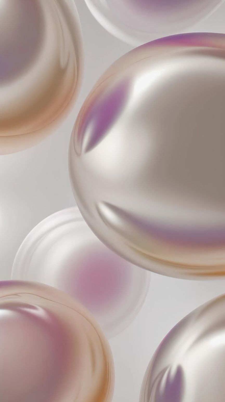 3D Bubbles Reflective Best New Wallpapers For Liquid Glass On Apples ...