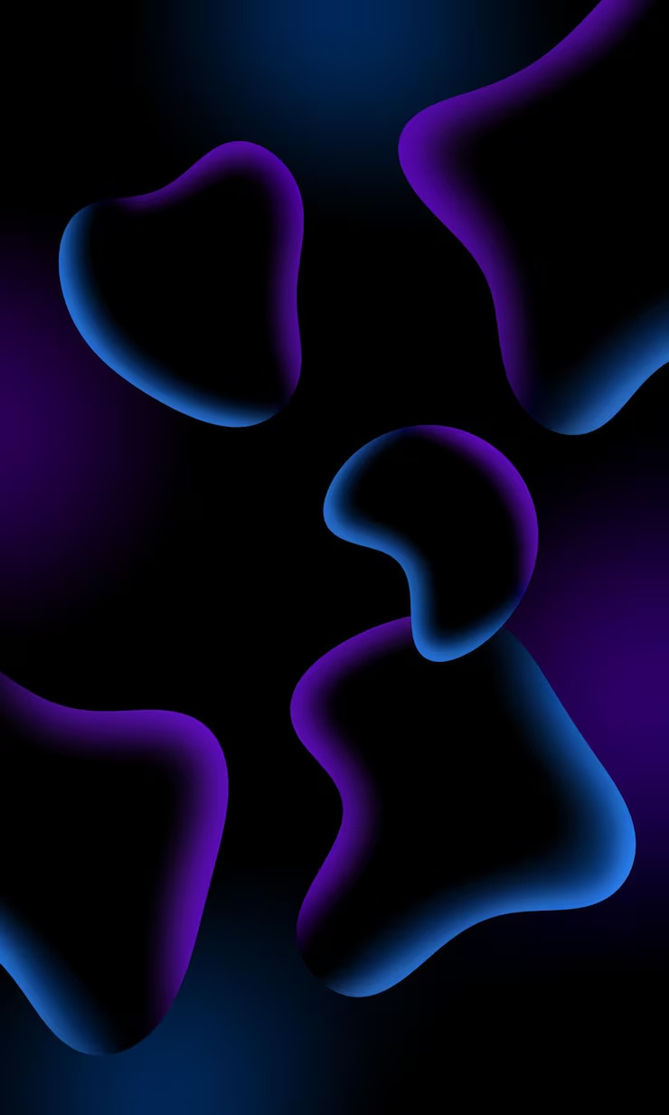 Abstract Shapes Liquid Blue And Purple Best Depth Effect 3D Wallpapers ...