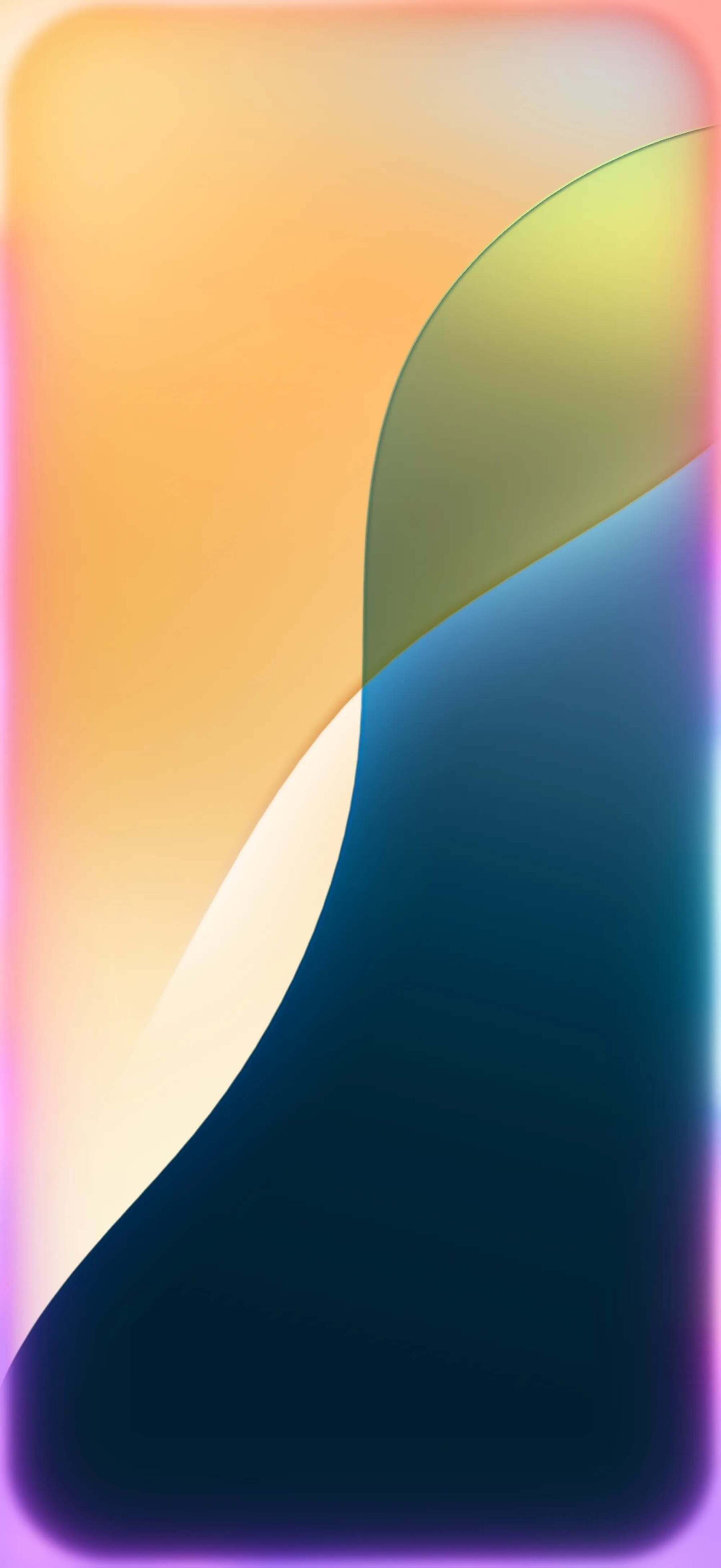 Apple Intelligence Default Yellow Blue Wallpapers For iPhone 17 Pro Max And iPhone Air — Free ...