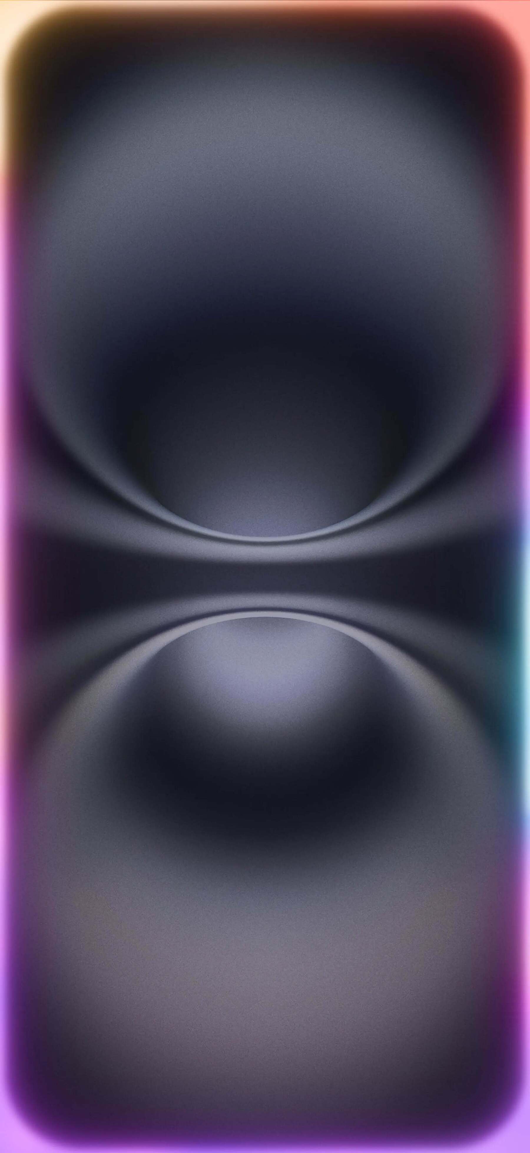 Apple Intelligence Glow Dark Mode Default Black Wallpapers For iPhone ...