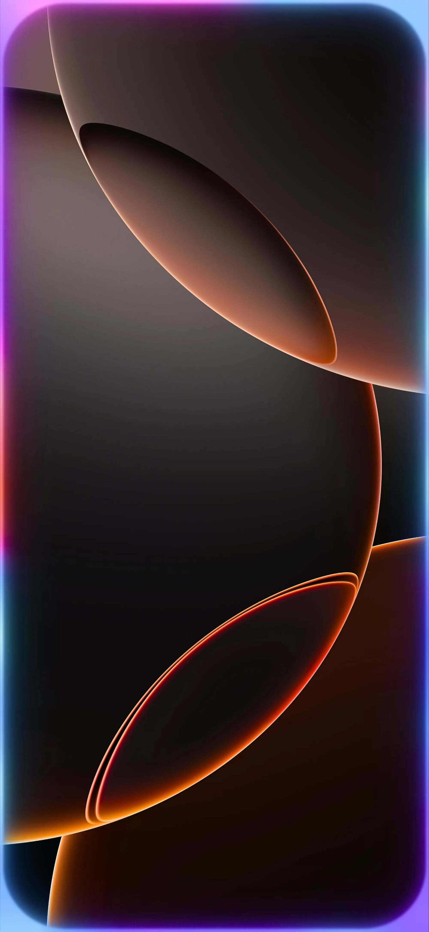 Apple Intelligence Glow Orange Bubbles Stock Wallpapers For iPhone 17 ...