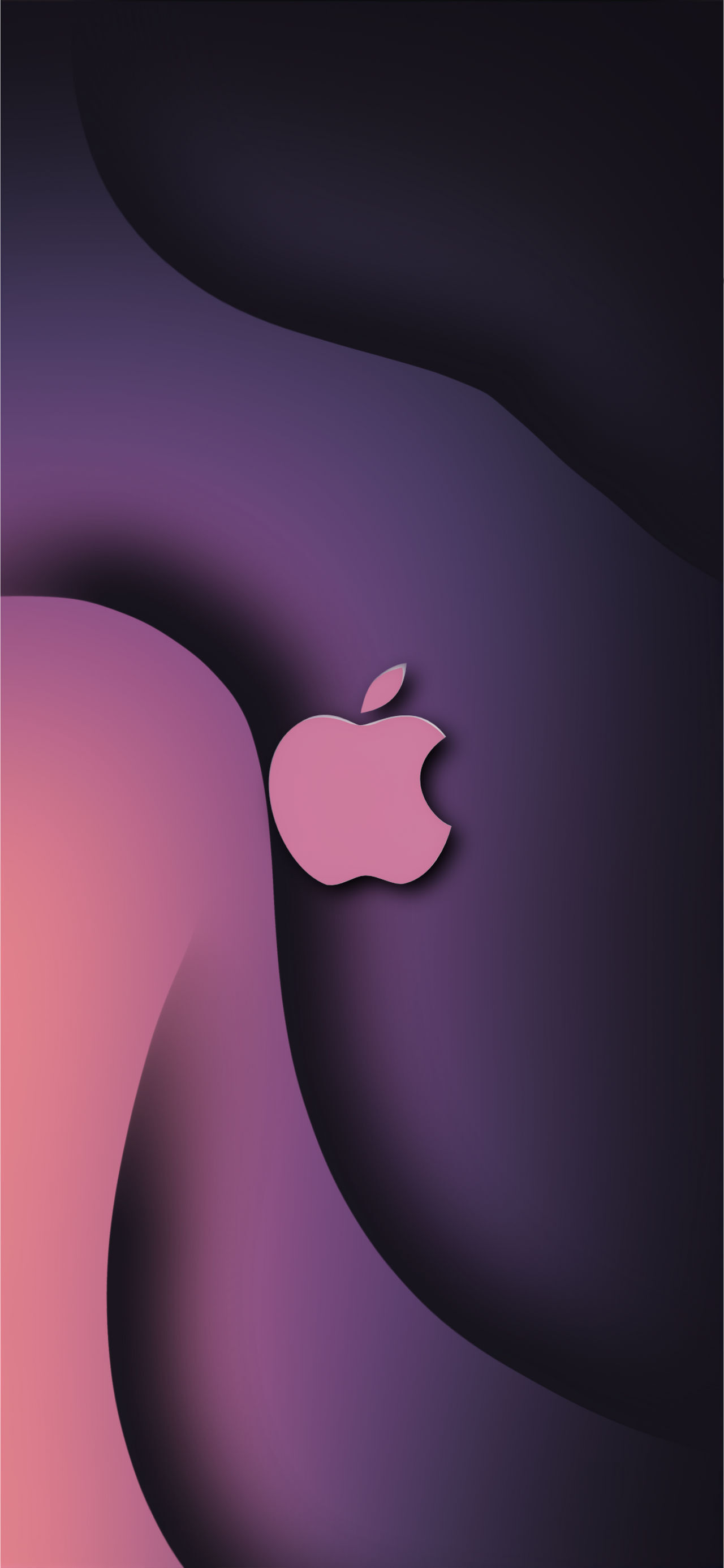 Apple Logo 3D Metal Glow Wallpapers For iPhone 17 Pro Max And iPhone ...