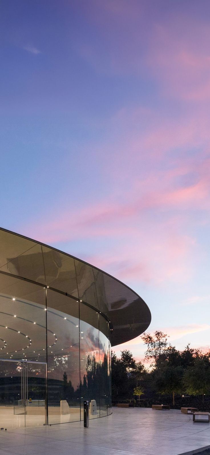 Apple Park HQ California Headquarters Apple Inc. Sunset — Free iPhone ...