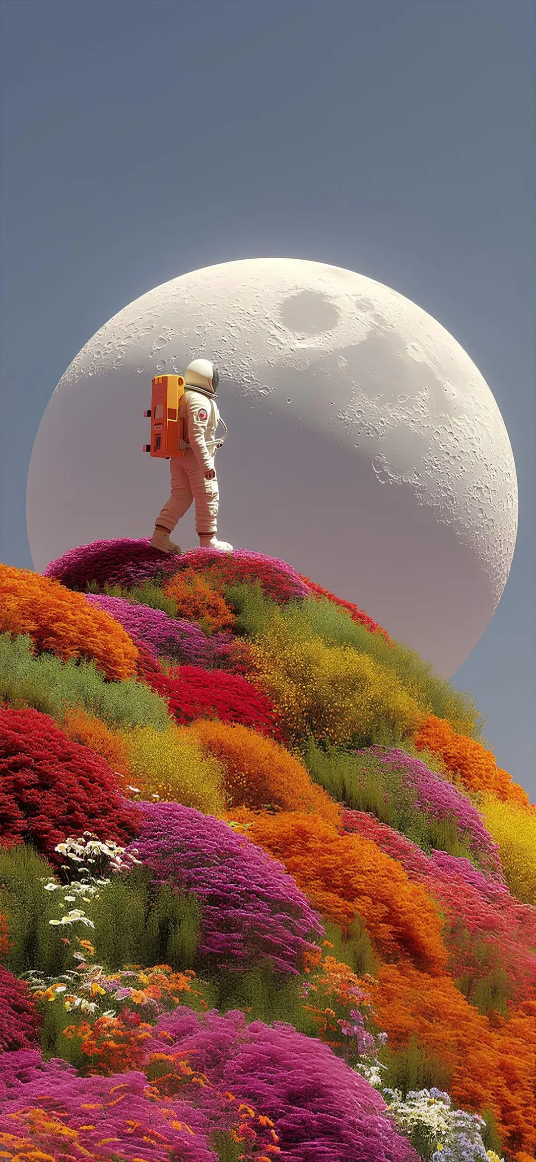 Astronaut Surreal Landscape Planet Moons Best iPhone Wallpapers ...