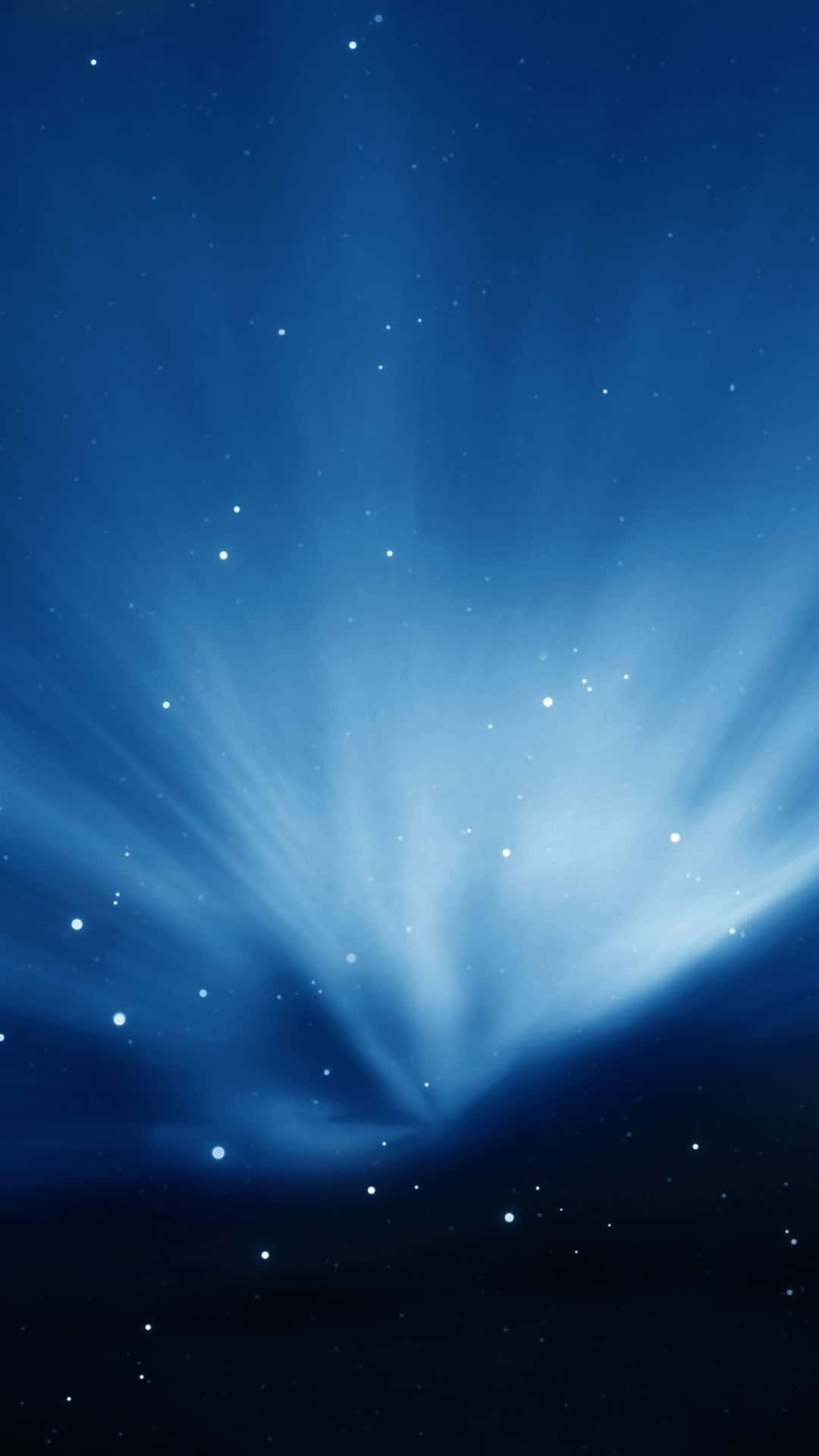 Aurora Borealis Bright Blue In Space Stars Best Free Custom Wallpapers ...