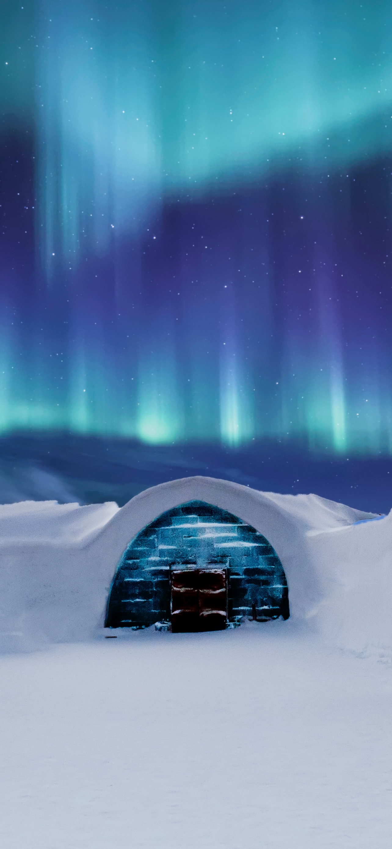 Aurora Borealis Igloos — Download Free iPhone Wallpapers