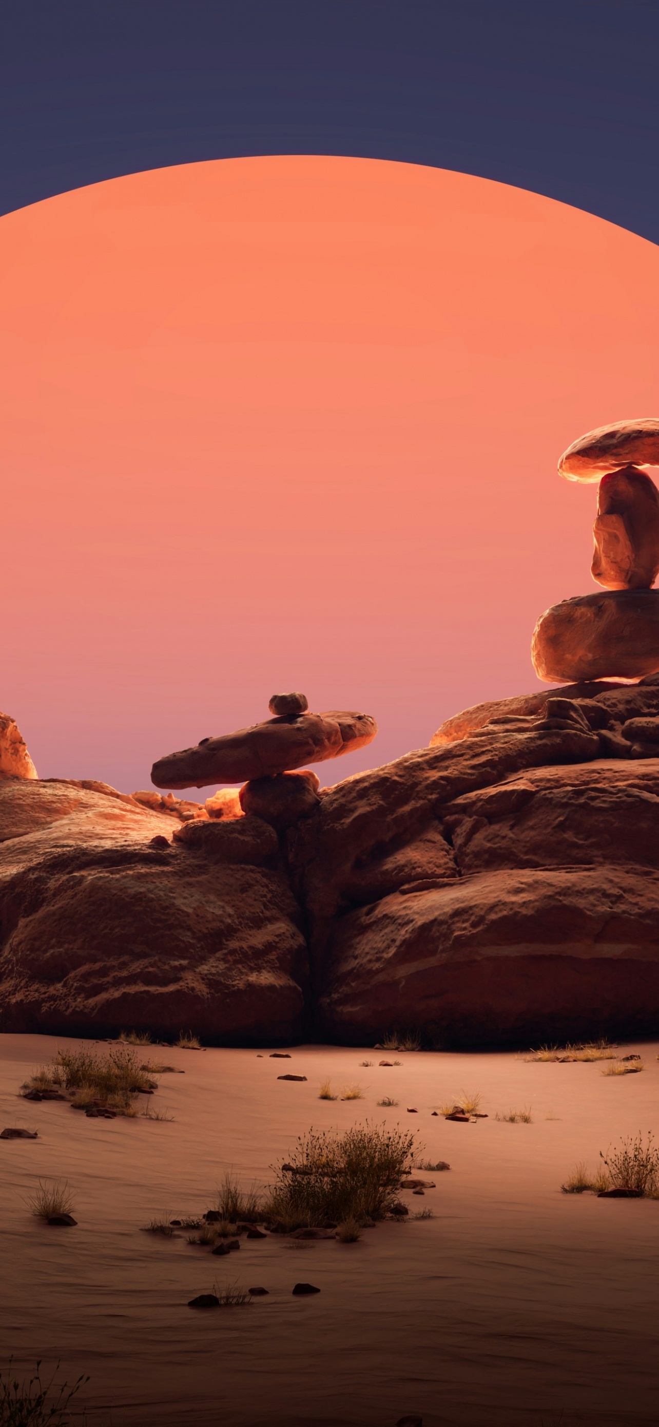 Balancing Rocks In The Desert Best Apple iOS Home Screen And Lock ...
