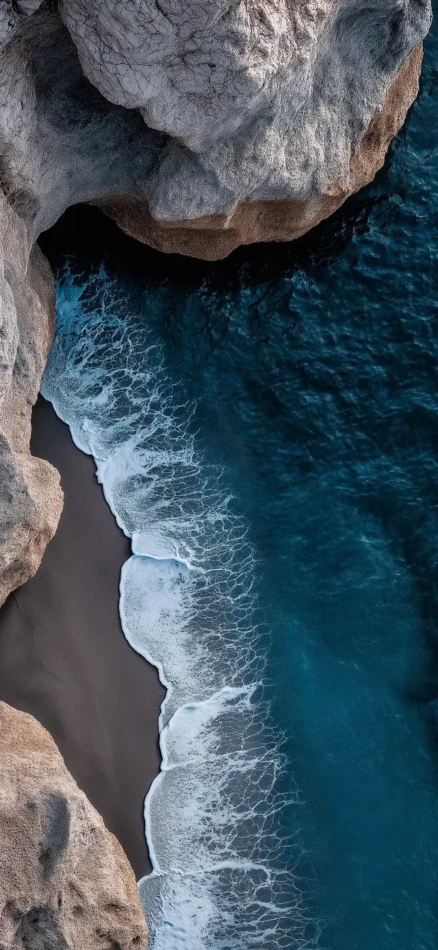 Beach From Above Rocky Best Top Wallpapers For iPhone 17 Pro Max For ...