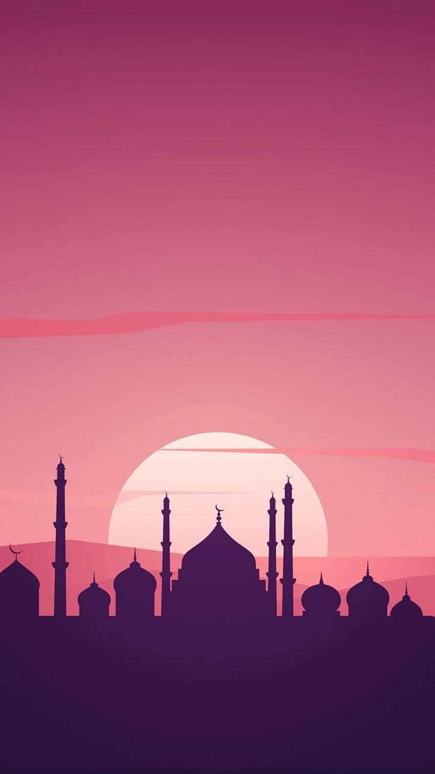 Best Muslim Islam HD Wallpapers Mosque Animated Drawing — Free iPhone ...