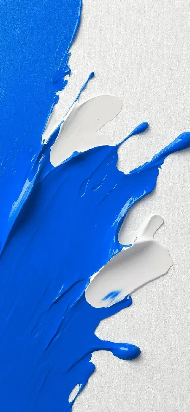 Blue Paint Splatter Unique Artwork Design Best Wallpapers For Apple ...