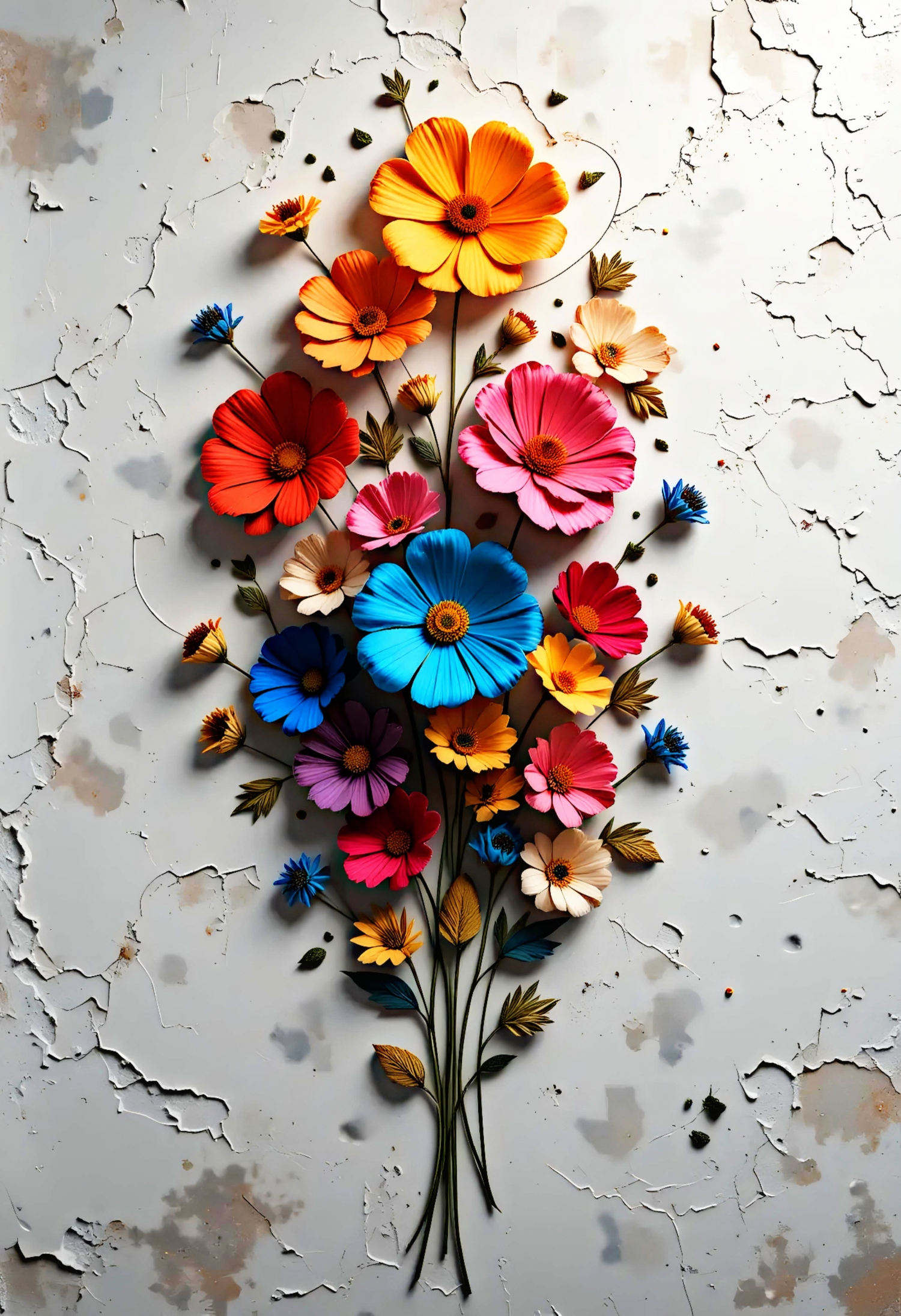 Colorful Flowers For All 3D Artwork Digital — Download Free iPhone ...
