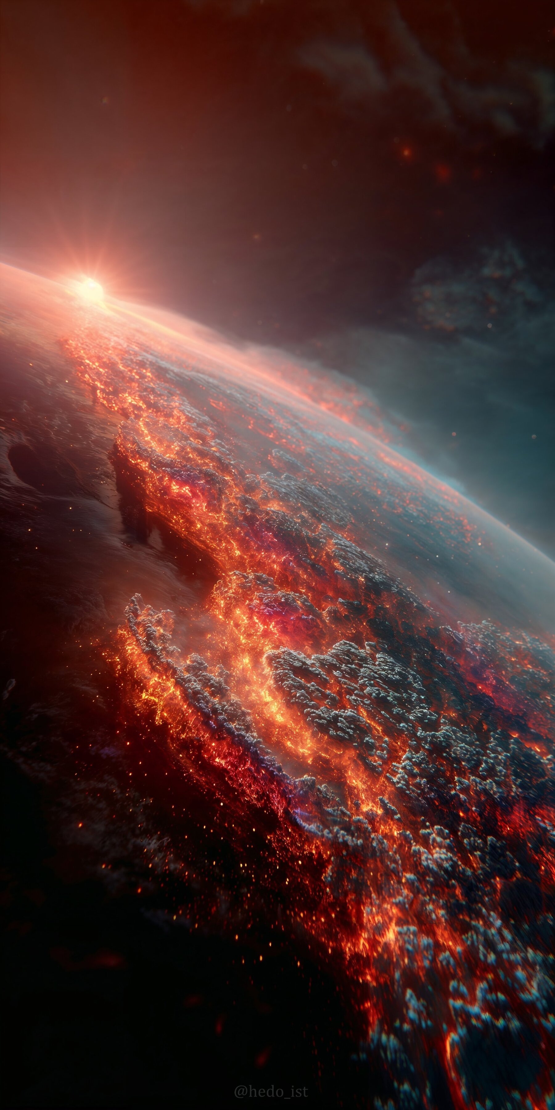 Earth With Lava Rapture Scary Doomsday Best Unique Creative Free 4K ...