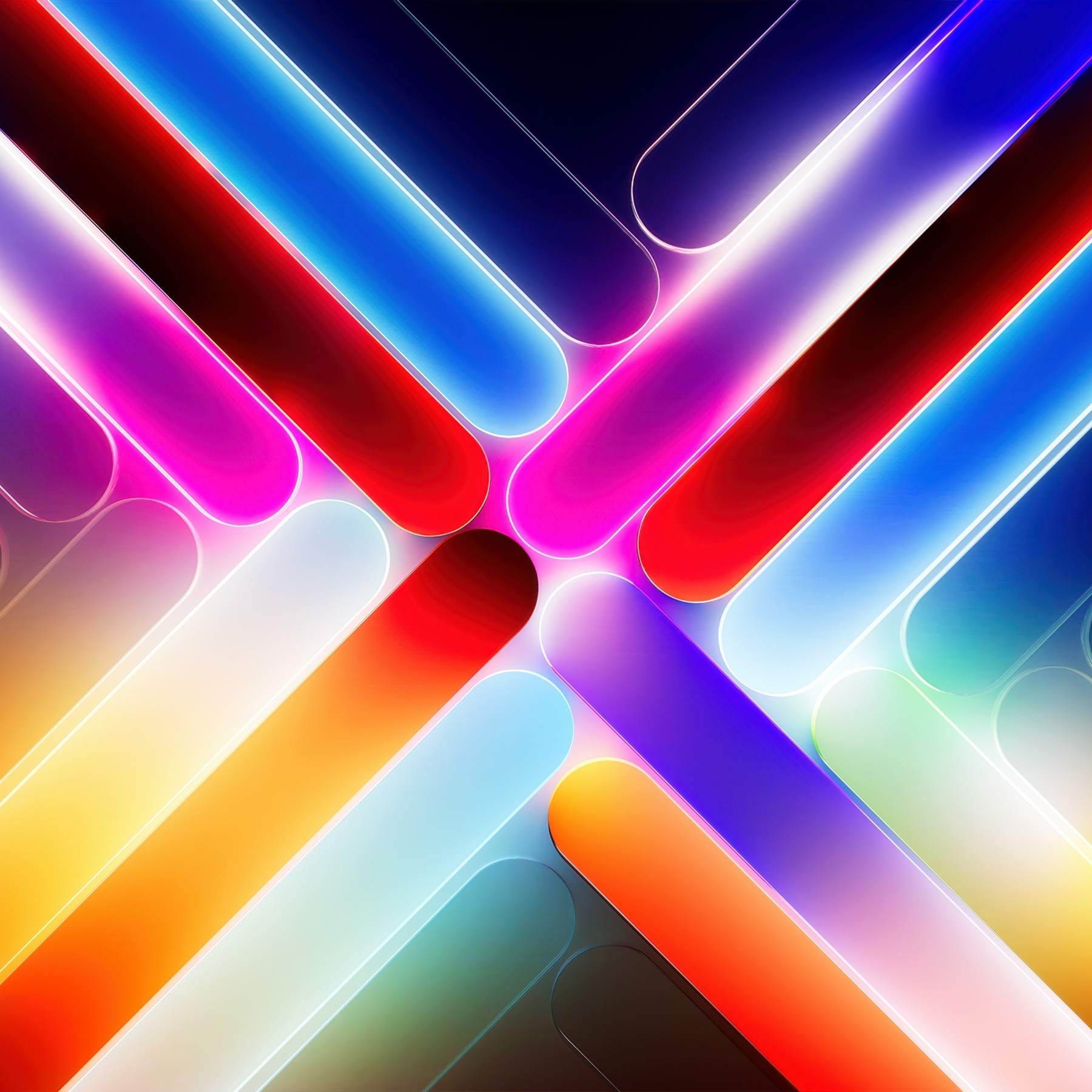 Glowing Shapes Colorful Top iOS 26 Wallpapers Free HD 4K — Free iPhone ...