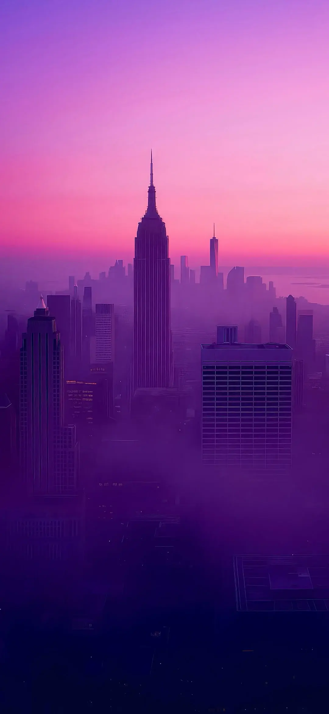 Hi Res Nature New York City Purple Sunset Best iPhone Wallpapers ...