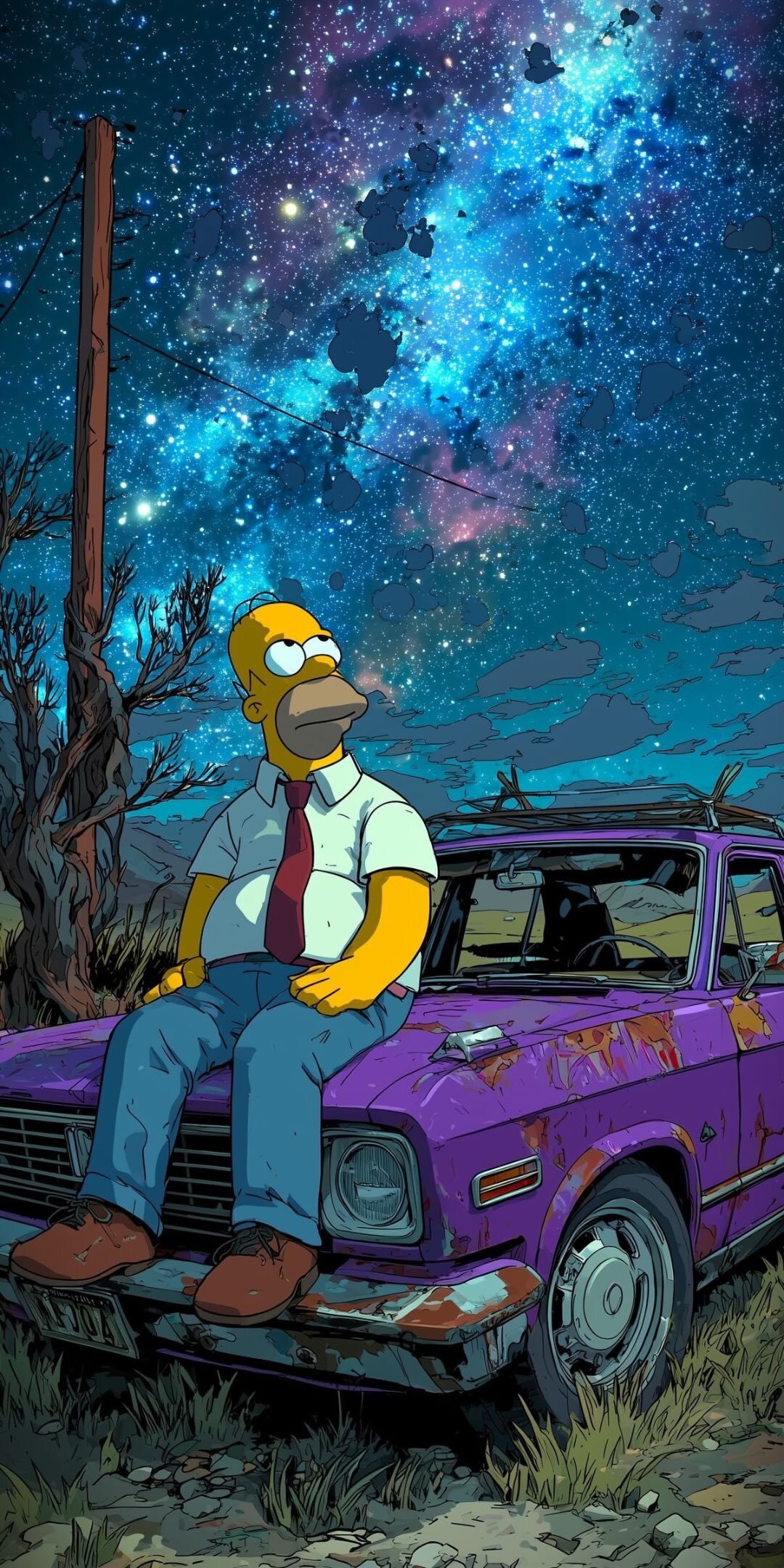 Homer Simpson Galaxy Best Depth Effect 3D Wallpapers And Backgrounds ...