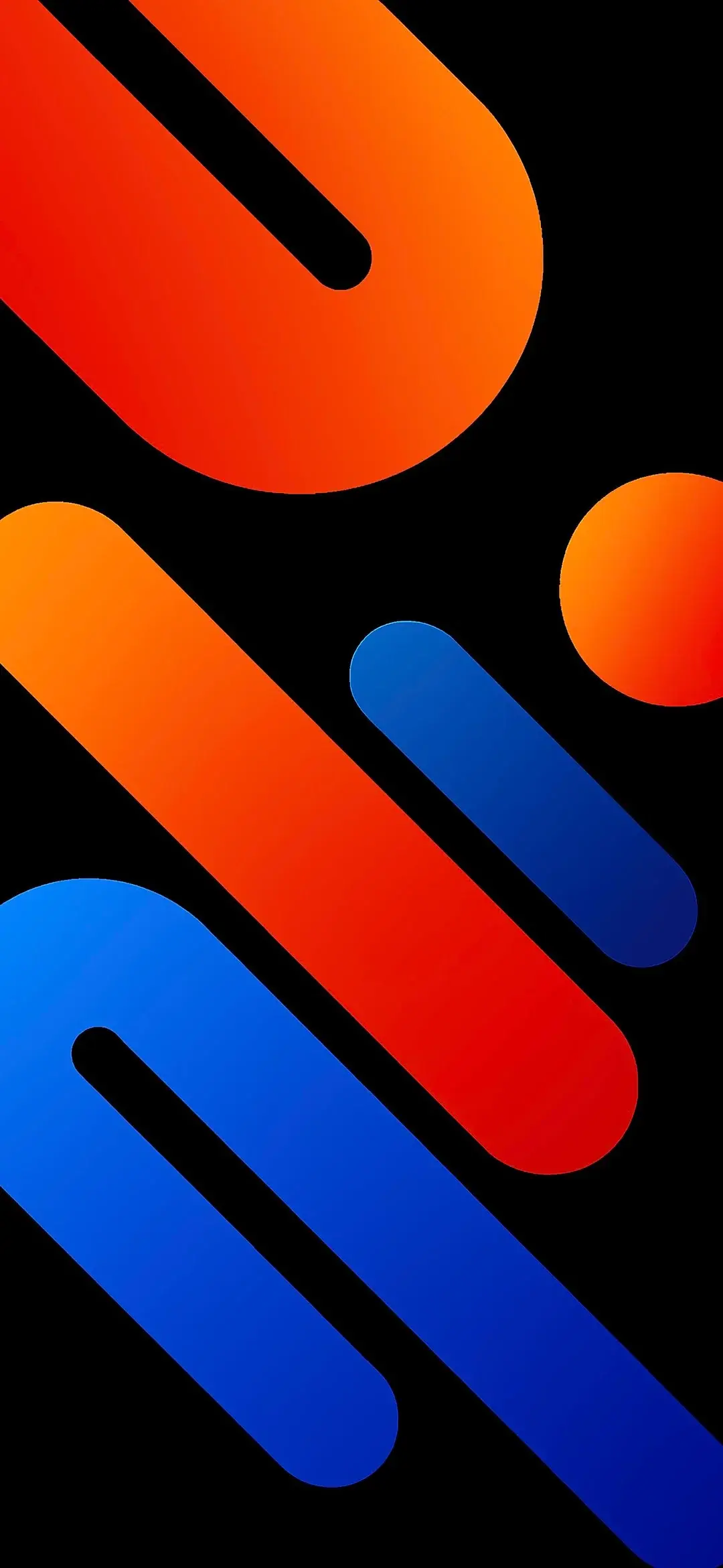Huge Collection Minimalist Orange And Blue Dark Mode Best iPhone ...
