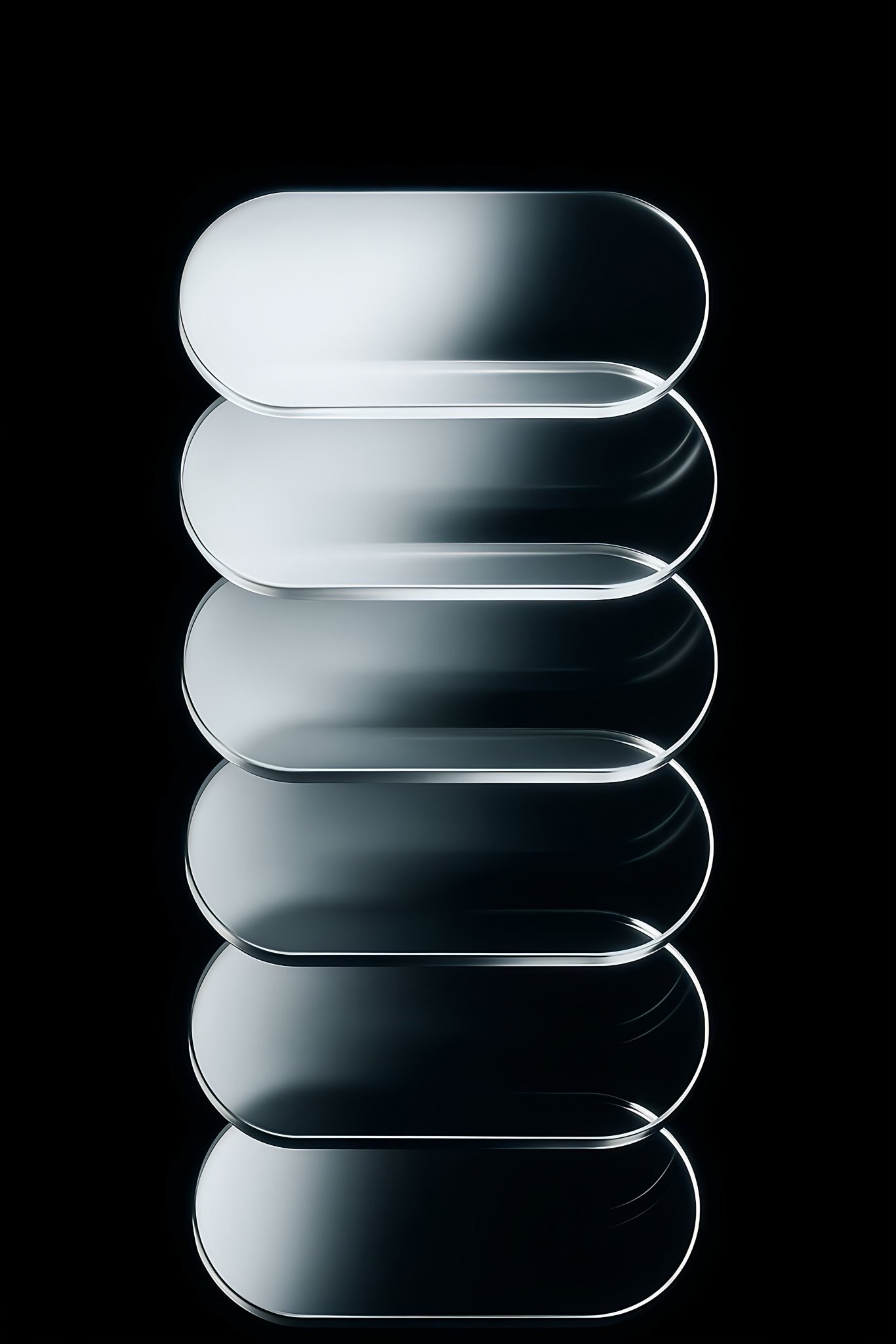 iOS 26 Apple Liquid Glass Panels Refraction Reflective 3D Glassy — Free iPhone Wallpaper (4K/HD ...