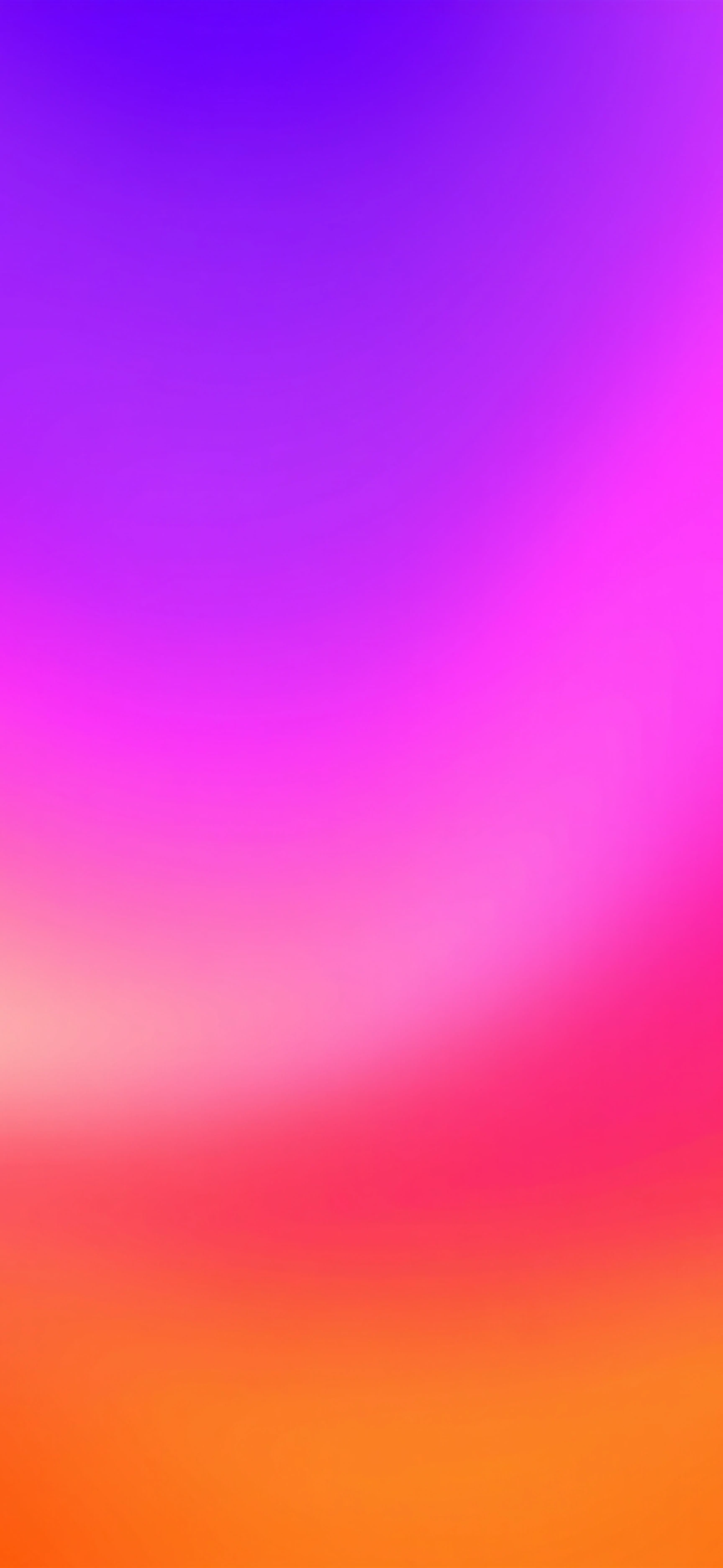 iPhone 17 Front View, Glowing Bright Purple Pink Orange At Exact Unique ...