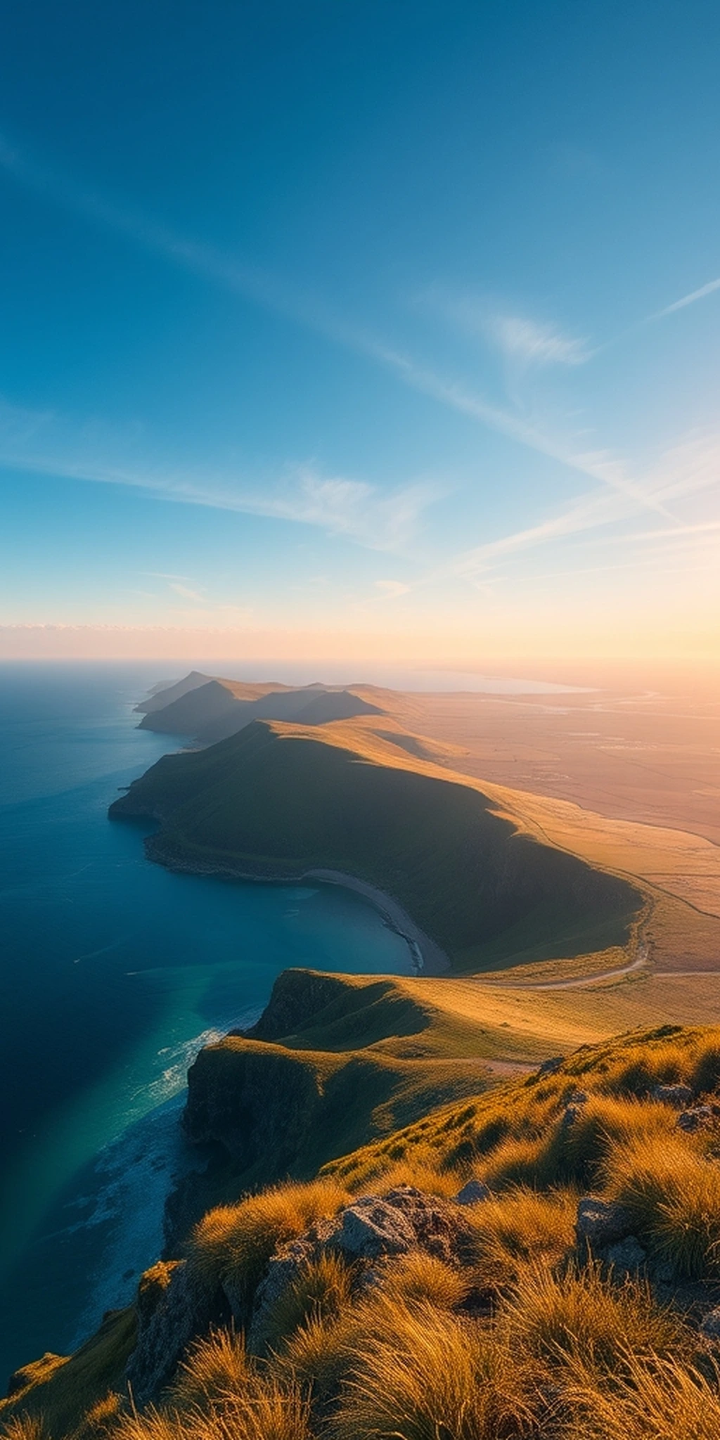 A Beautiful Land Showing Shining Elements And A Far Deep Horizon — Free ...