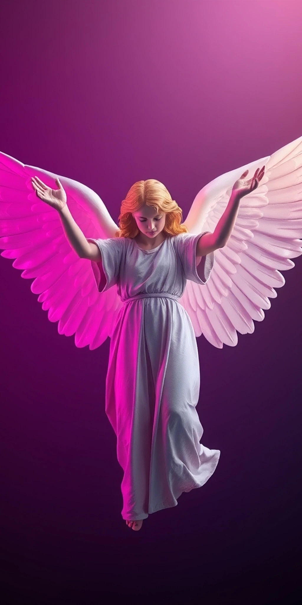 Angel Raised Hands Black And Purple Catholic Church Of Jesus Christ ...