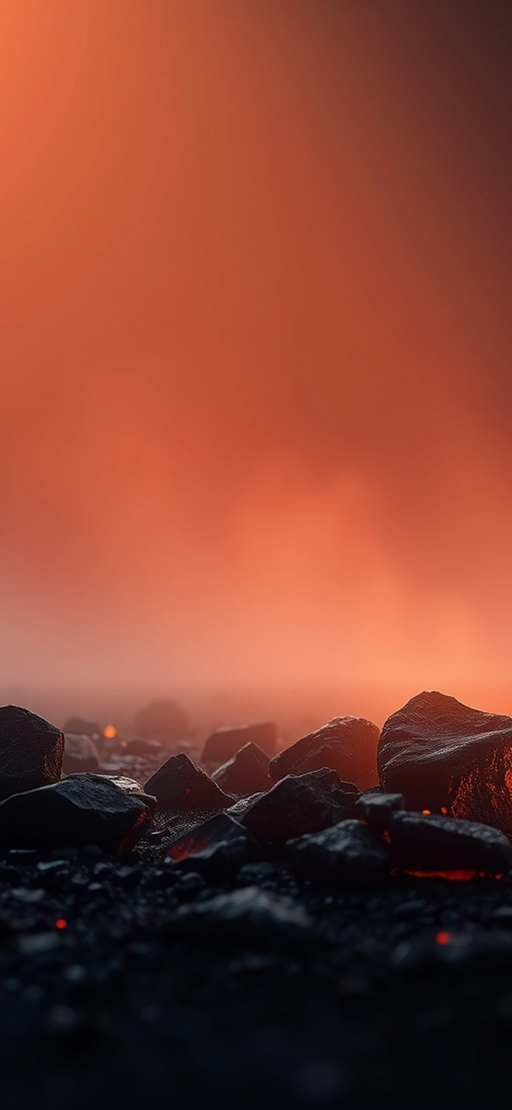 Black Sands, Rain-soaked Rocks, Soft Pastel Gradient, Subtle Grain, Top ...