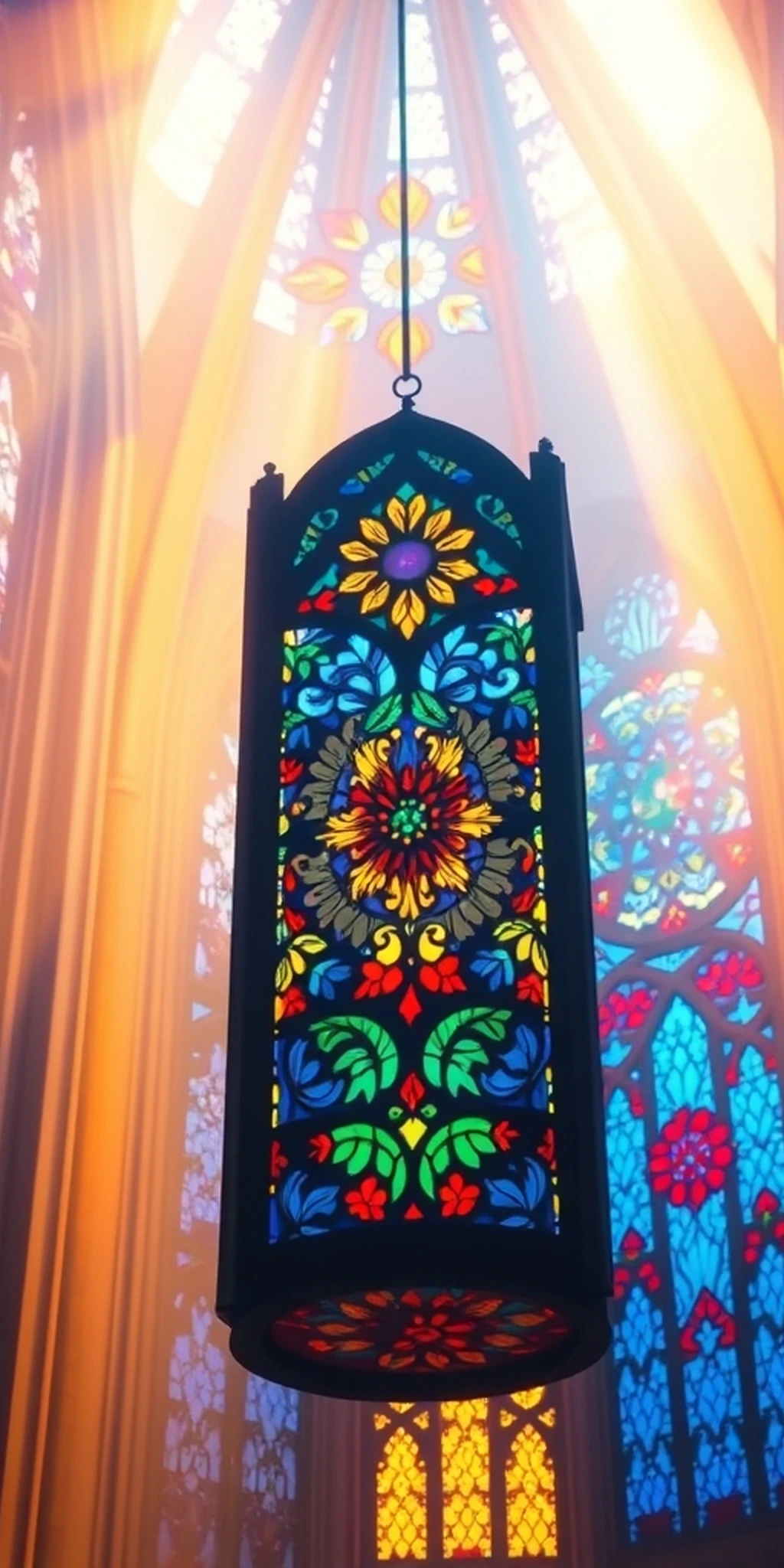 Cathedral Christian Jesus Christ Stained Glass Spatial Depth — Free ...