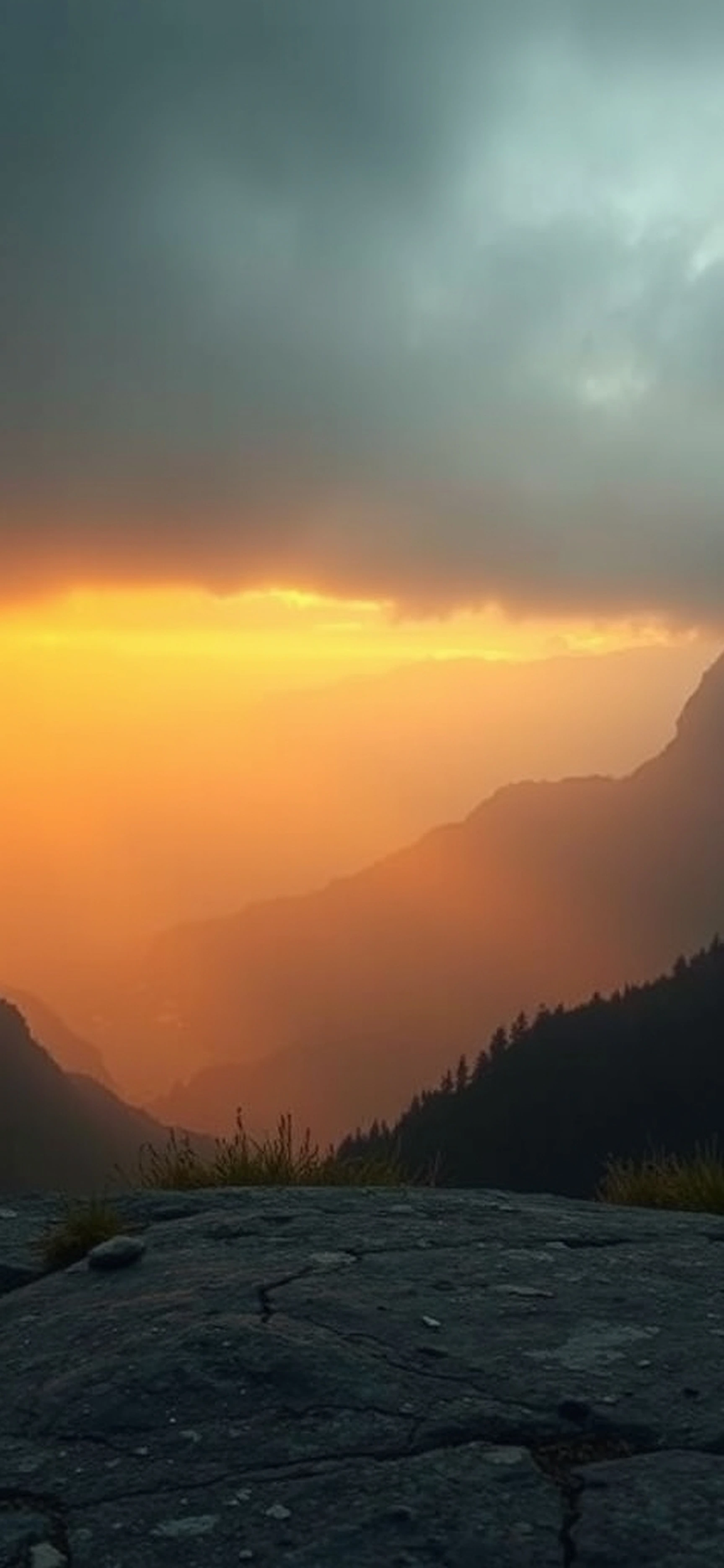 Dark Yet Colorful Contrast Scenery Of Nature. — Free iPhone Wallpaper ...