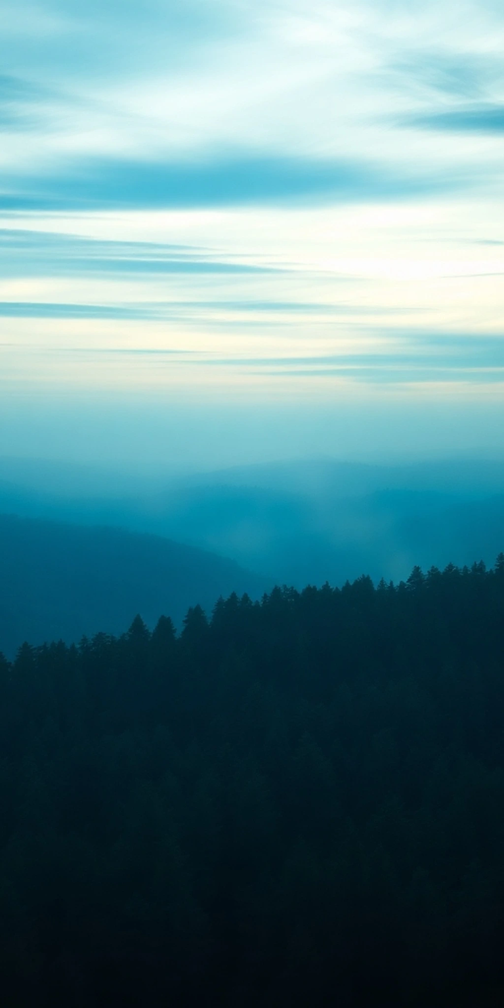 Deep Forest Sky Minimal Nature Landscape Crystal Clear 2K — Free iPhone ...