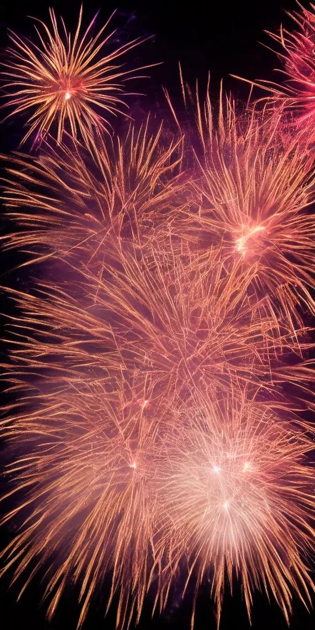 Explosions Of Fireworks In The Night Sky — Free iPhone Wallpaper (4K/HD ...
