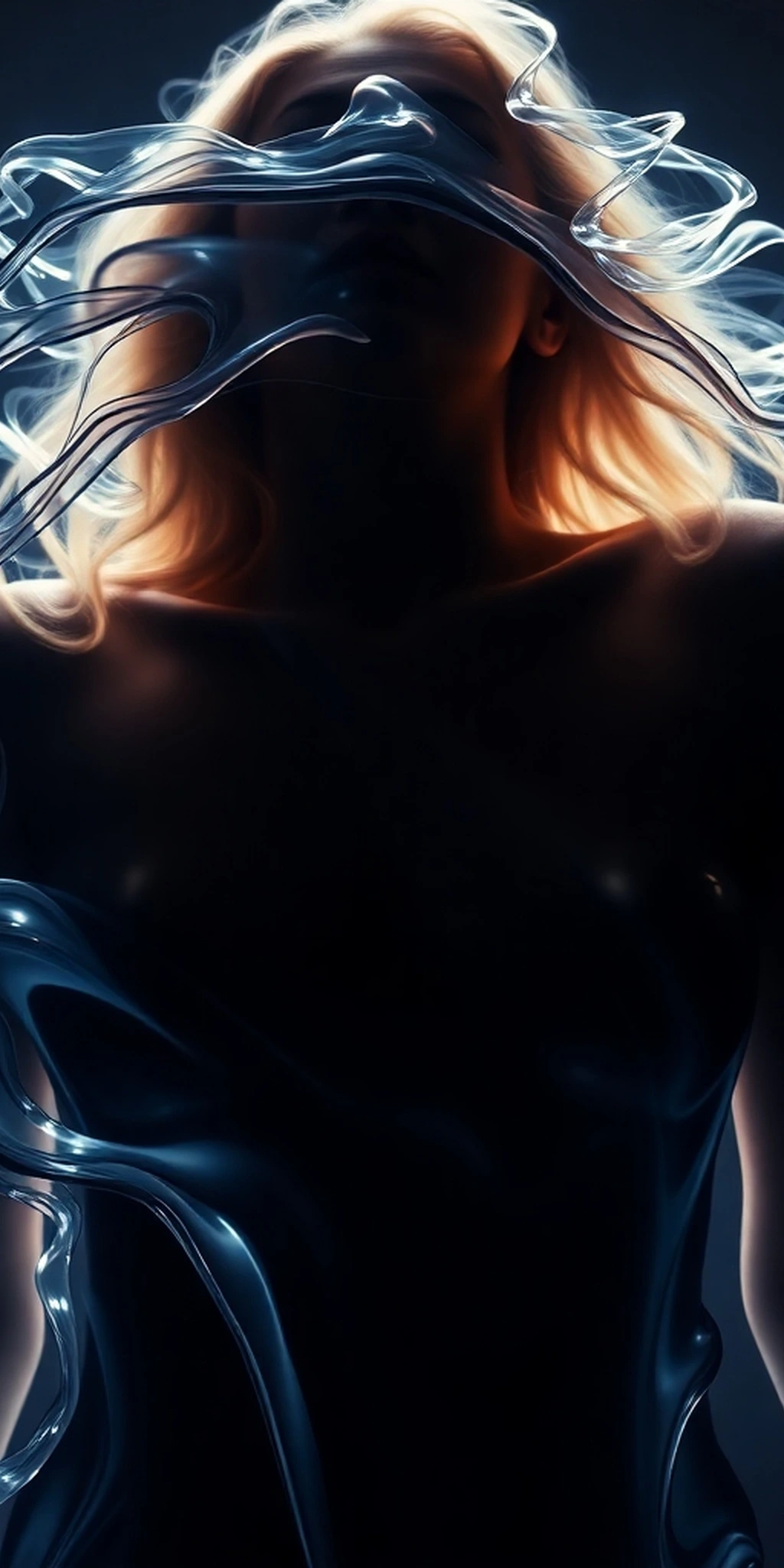 Flowing Liquid Glass Wallpaper Female Icon Jessie Murph. Blend Abstract ...