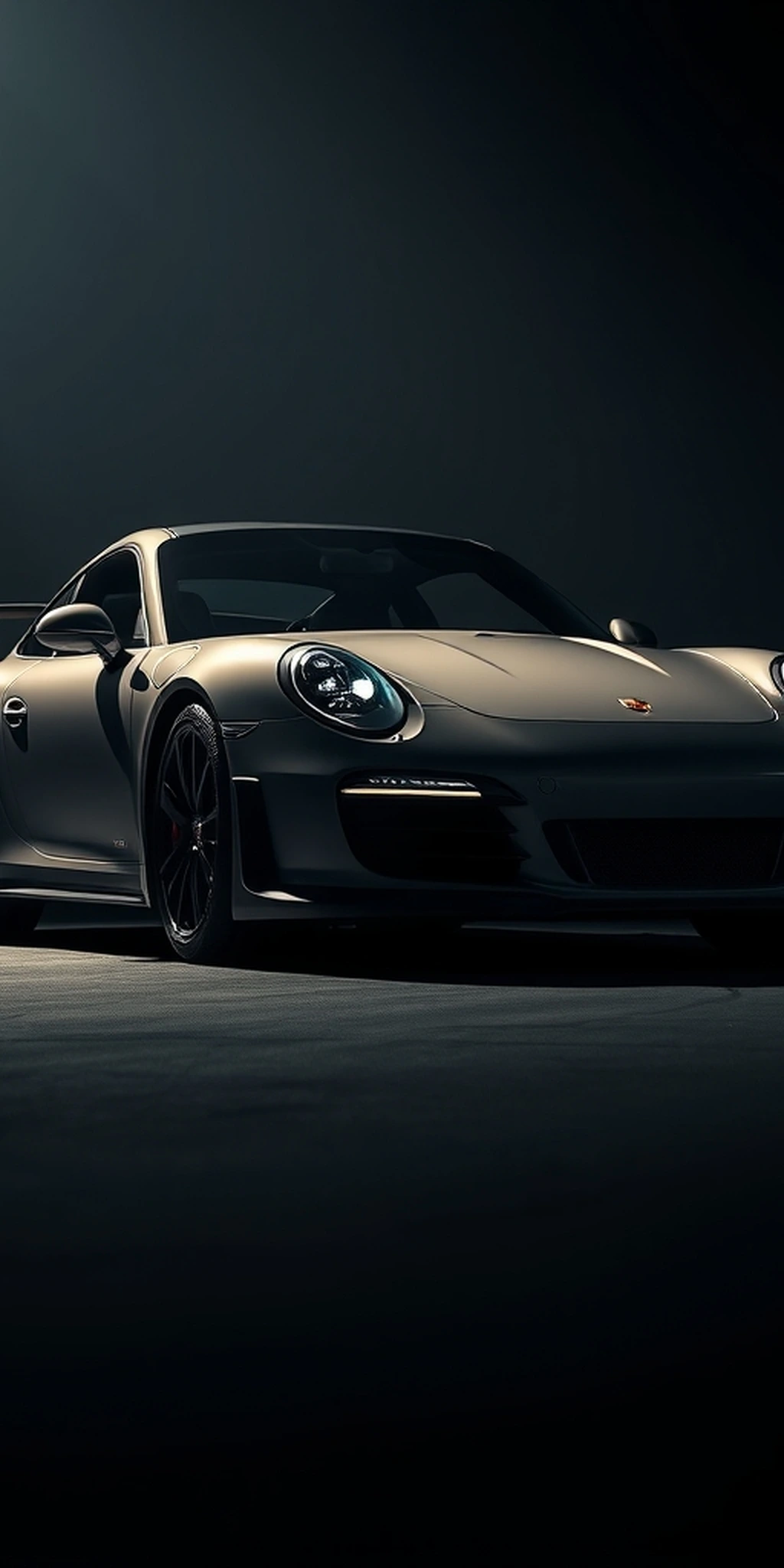 Porsche 911 Vertical Horizontal Grey Dark Mode — Free iPhone Wallpaper ...