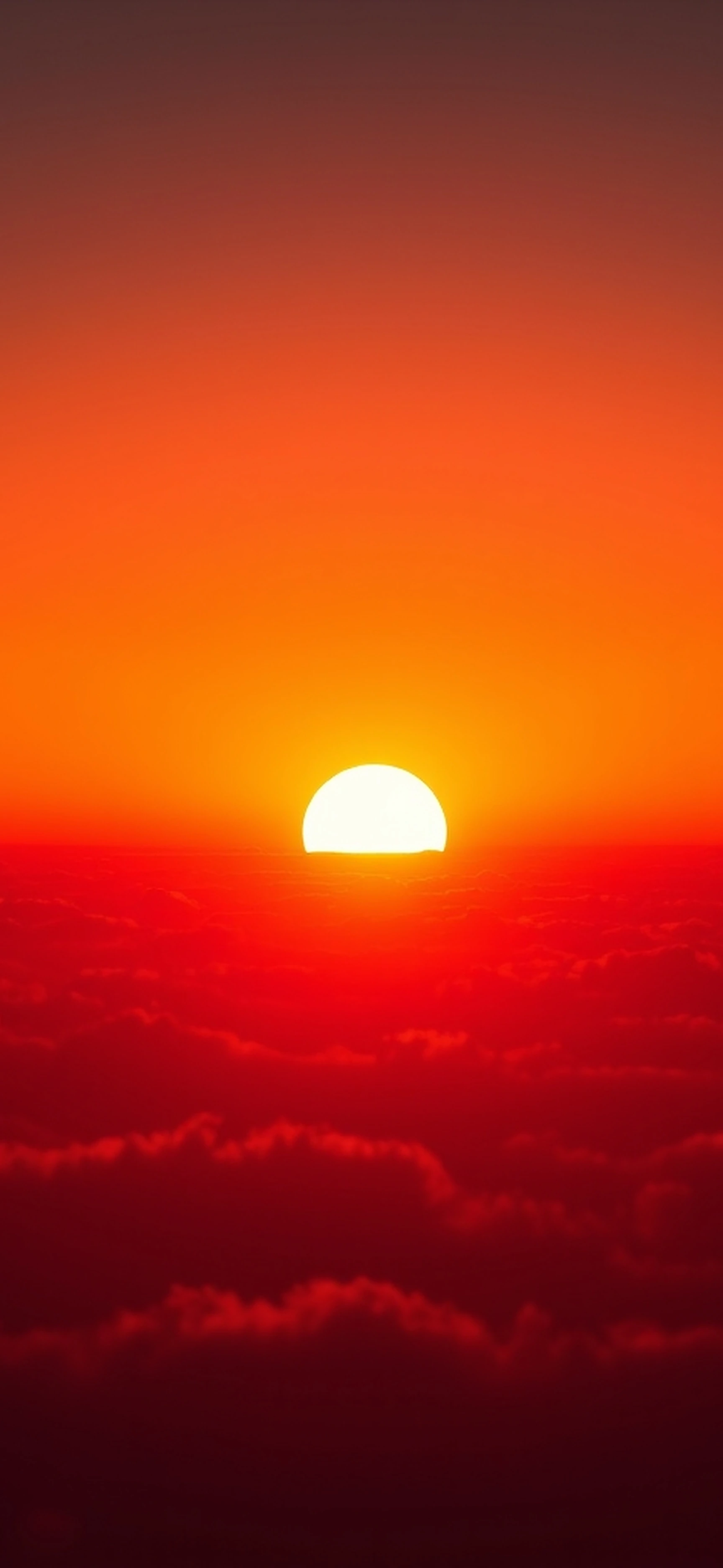 Glorious Sunset Setting In Red Horizon — Free iPhone Wallpaper (4K/HD ...