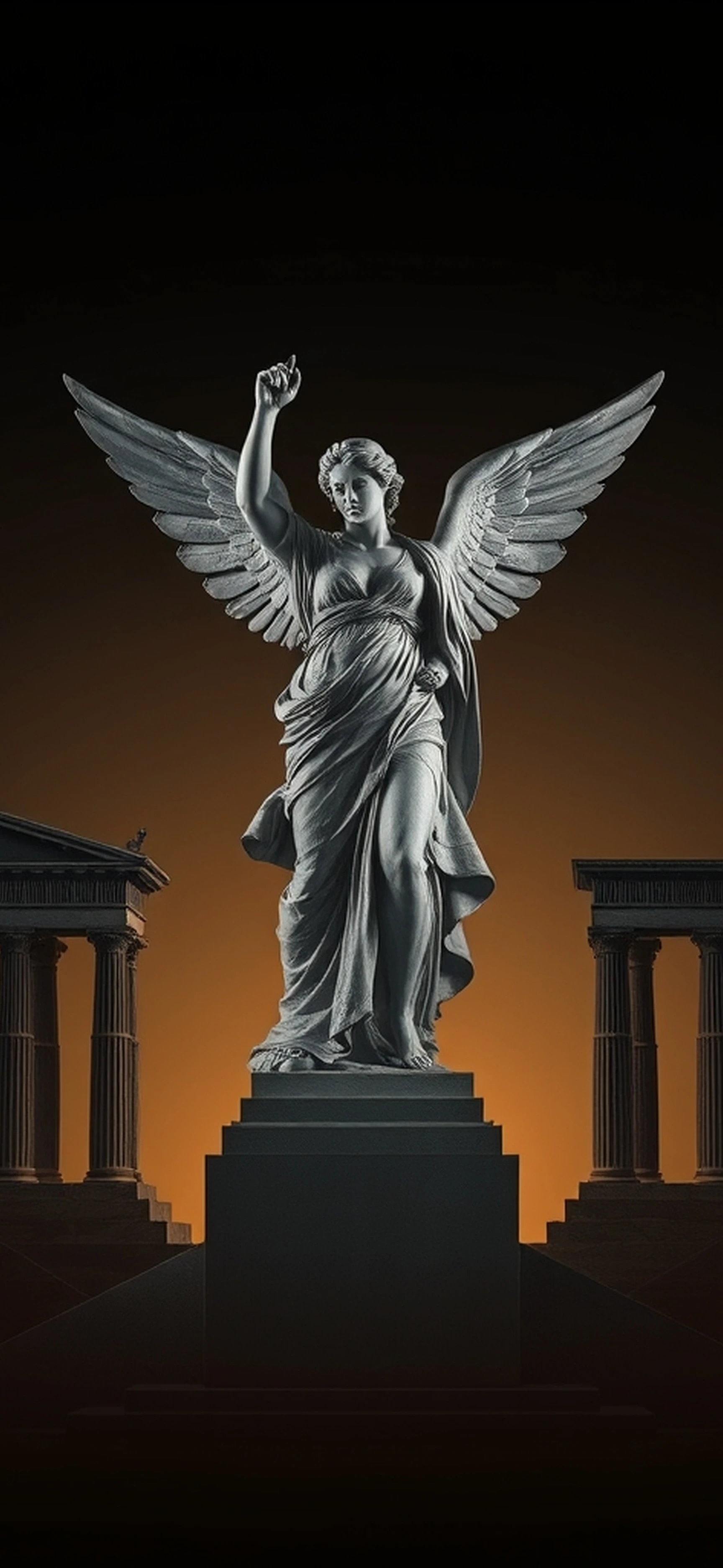 Greek Statue, With Dark Aesthetic Backgroud. Have A Grunge Feeling. The ...