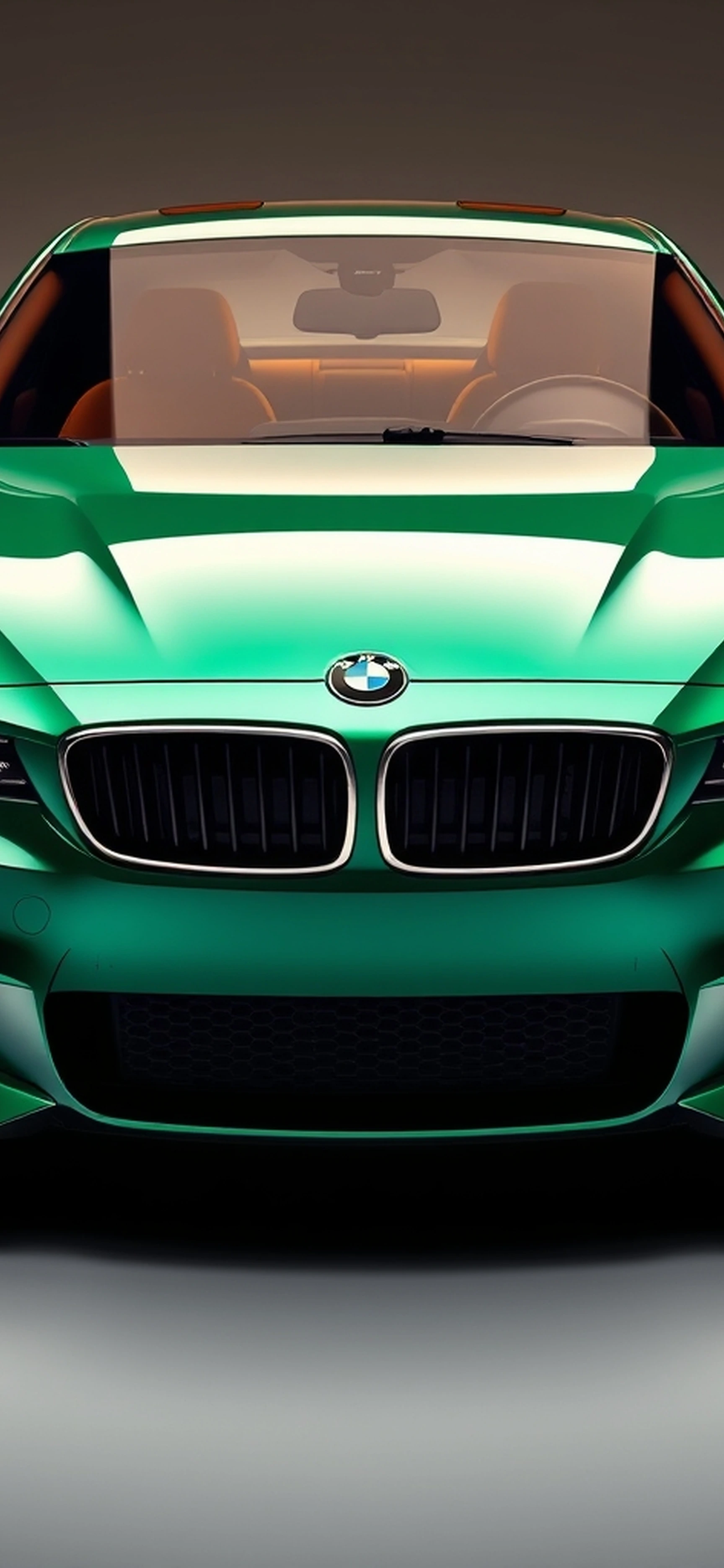 Green Car White The Car Is BMW Old Model — Download Free iPhone ...