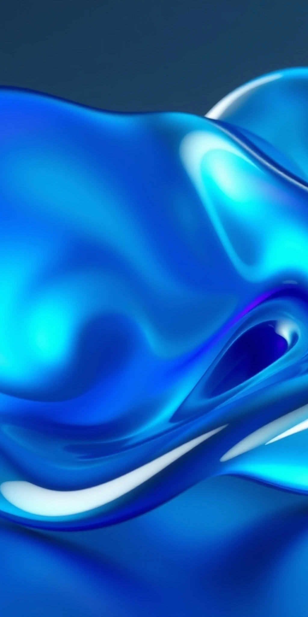 iOS 26 Apple Liquid Glass Iridescent Abstract Shapes Glossy Surface ...