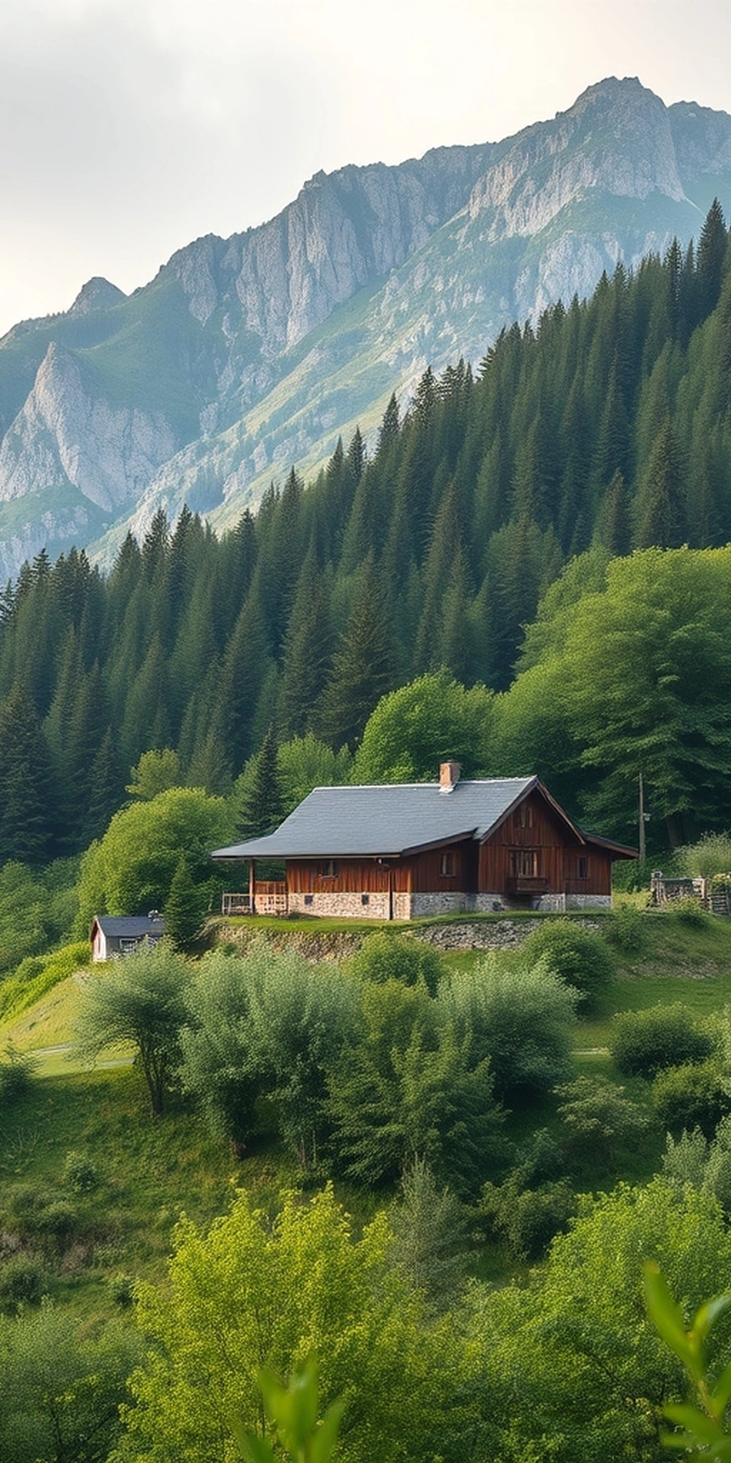 Nature Landscape Green Mountains, Beautiful House, Greenery Scenery ...