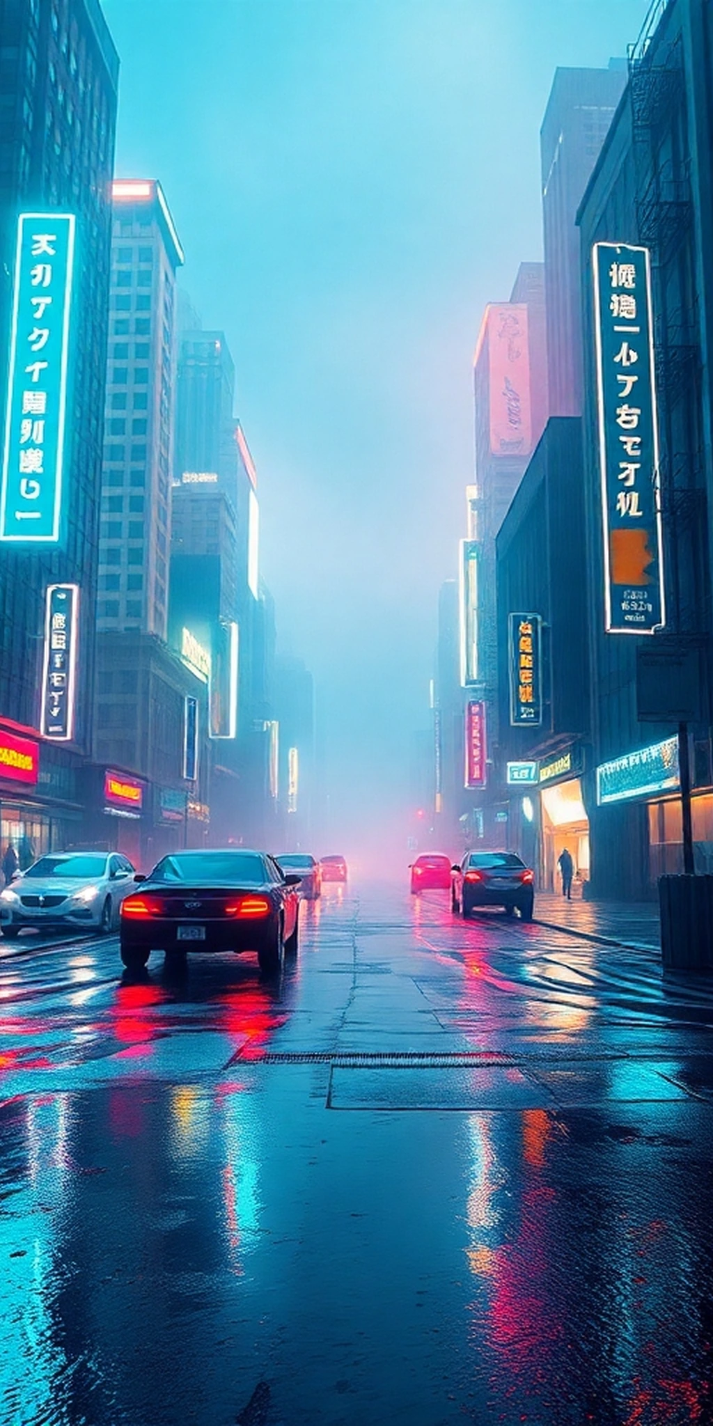 Neon Cyberpunk City Year 2100 Dystopian — Free iPhone Wallpaper (4K/HD ...