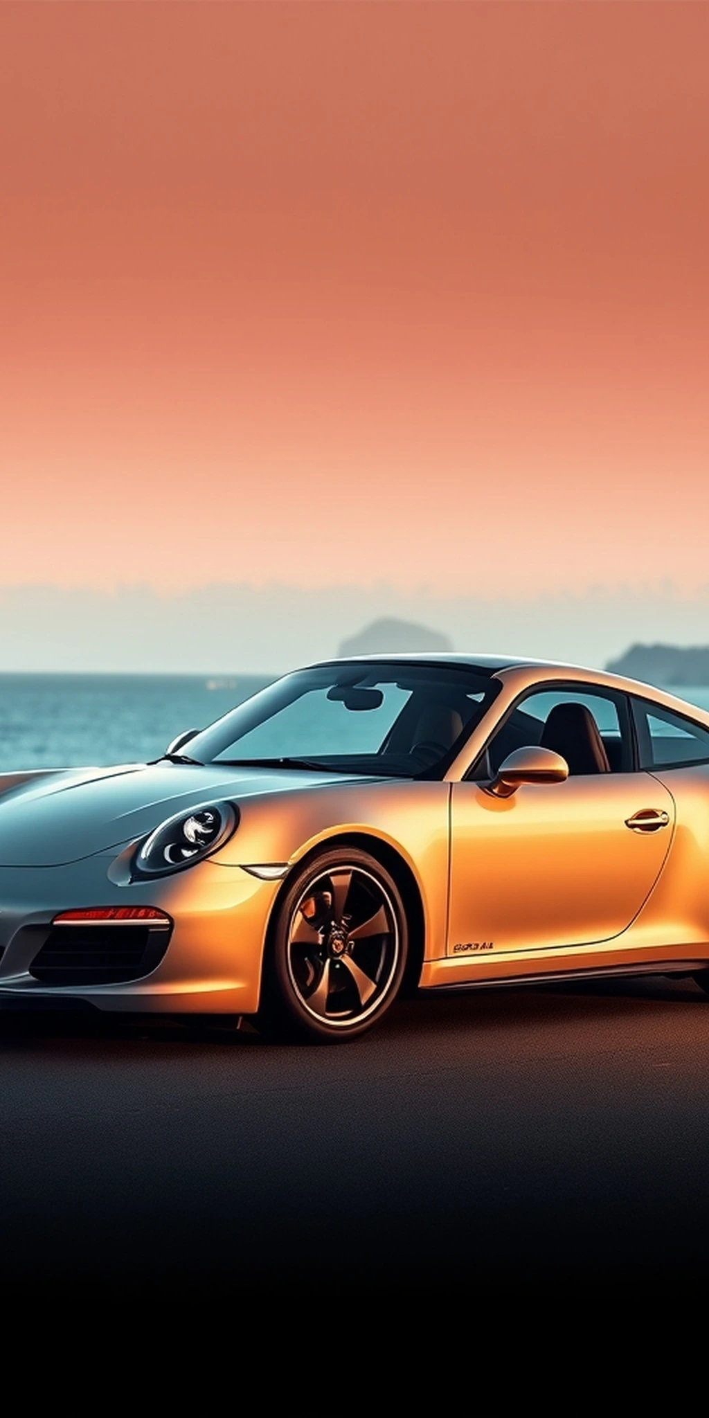 Porsche 911 992 Generation Beautiful Ocean View. Car Classy Spec — Free ...
