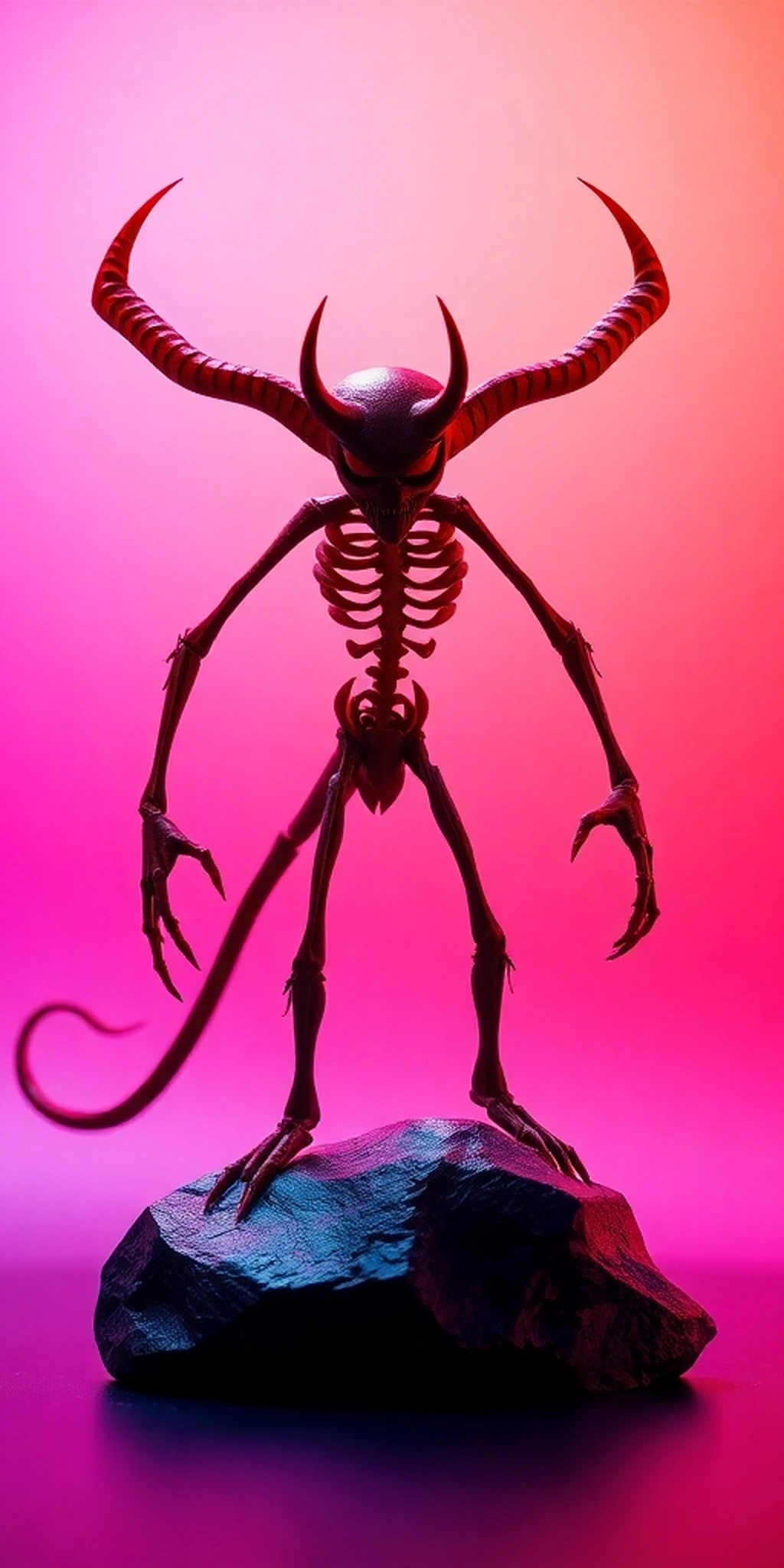 Red Stickman Demon Black Creepy — Free iPhone Wallpaper (4K/HD) | 2026