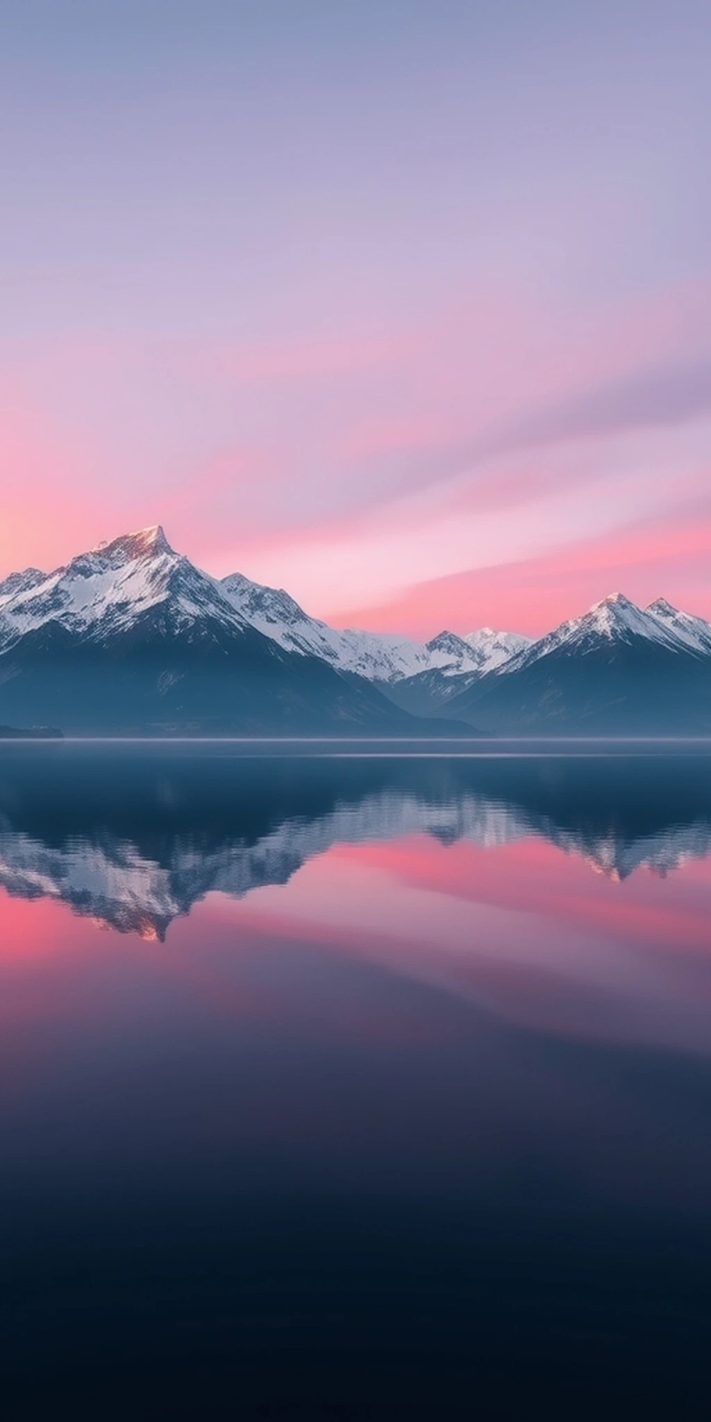 Reflections Of Mountains In The Far Distance Over A Lake Of Water ...
