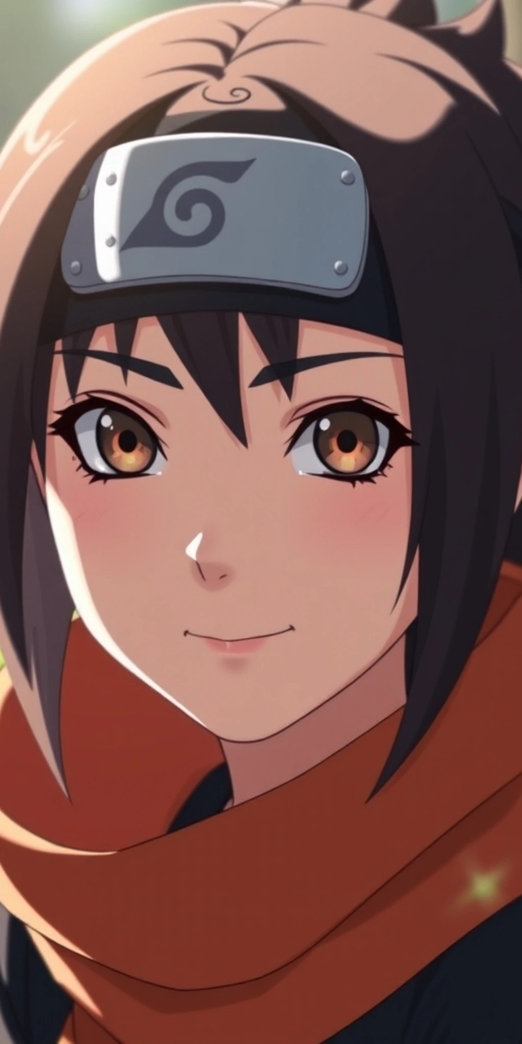 Rin Nohare Naruto Bright Smile Phone — Download Free iPhone Wallpapers