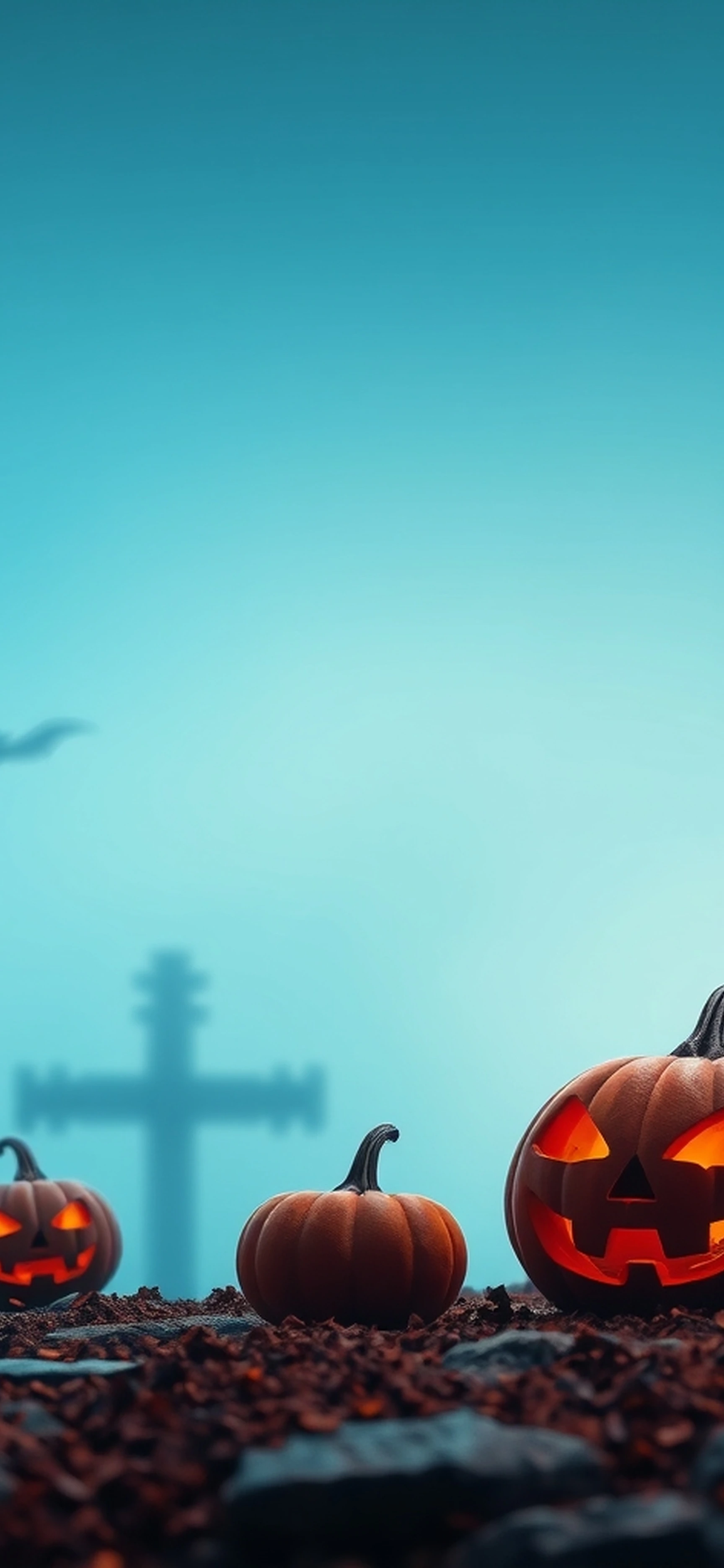 Scary Halloween With Emo Colors And A Light Blue — Free iPhone ...