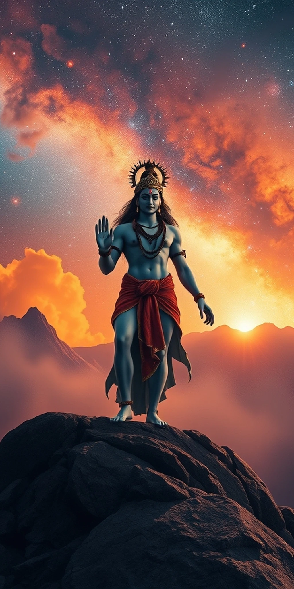 Shiva In Mountains Indians India Standing In Mountains Doing A Cosmic Dance — Free iPhone ...