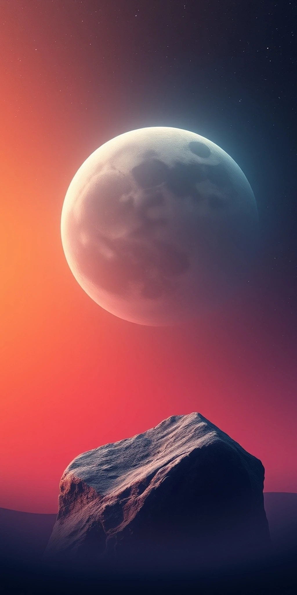 Moon Planet Gorgeous Space Inspired Gradient — Free iPhone Wallpaper ...
