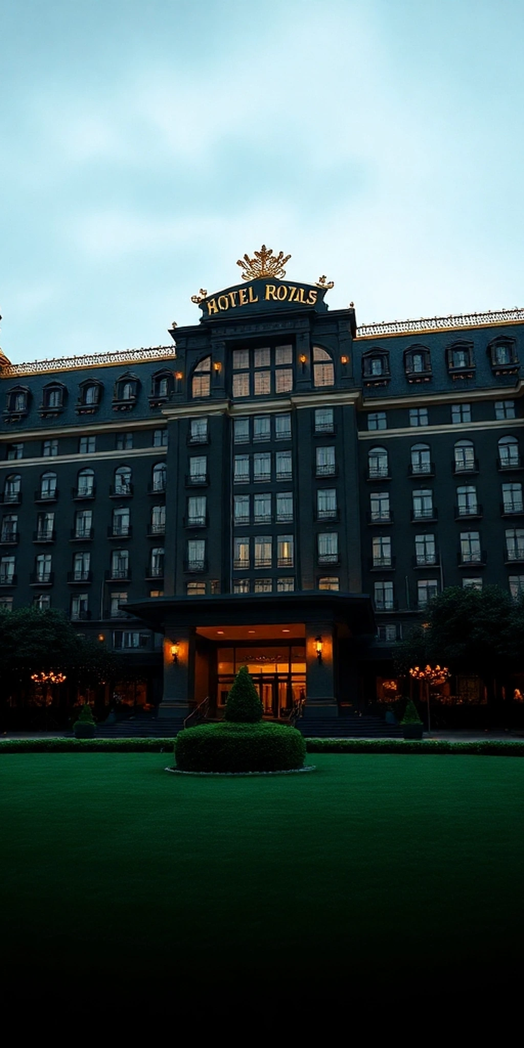 There Hotel Called Royals Its Quite Big With Dominant Colour Black Also ...