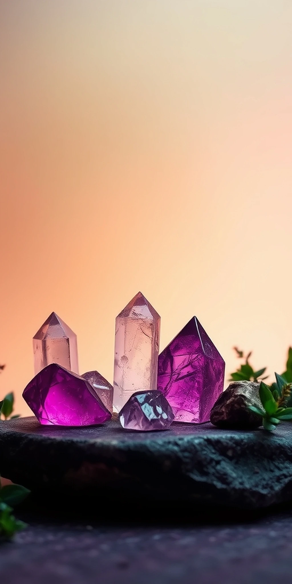 Witch Vibe Green Plants Feminine Crystals Symbols — Free iPhone ...