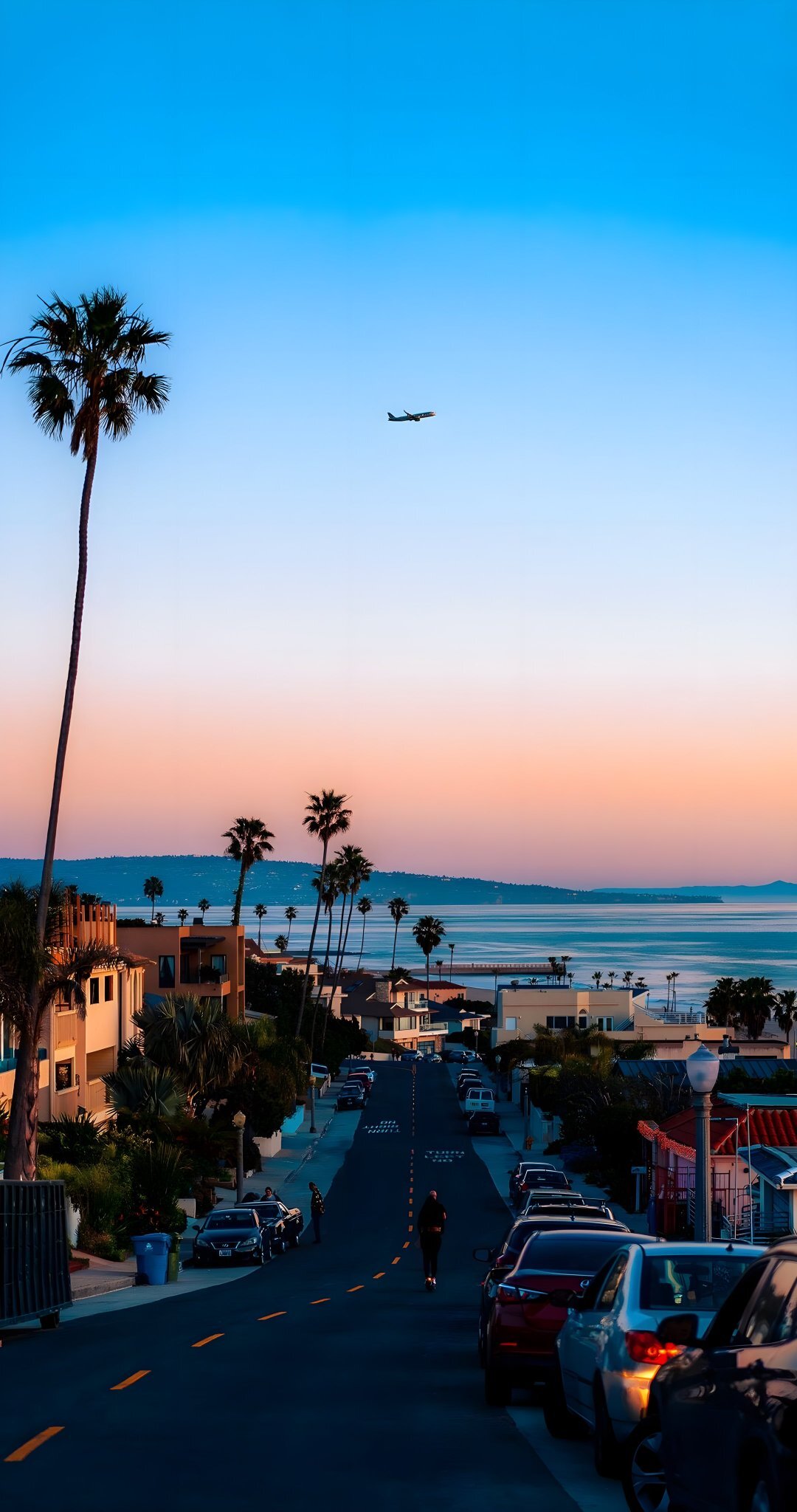 Los Angeles Orange Sunrise With Plane Flying In The Sky Best Of Reddit ...